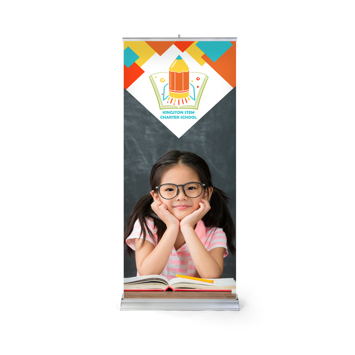 Premium Banner Stand | Pull Up Banner with Custom Graphics | Displays2Go