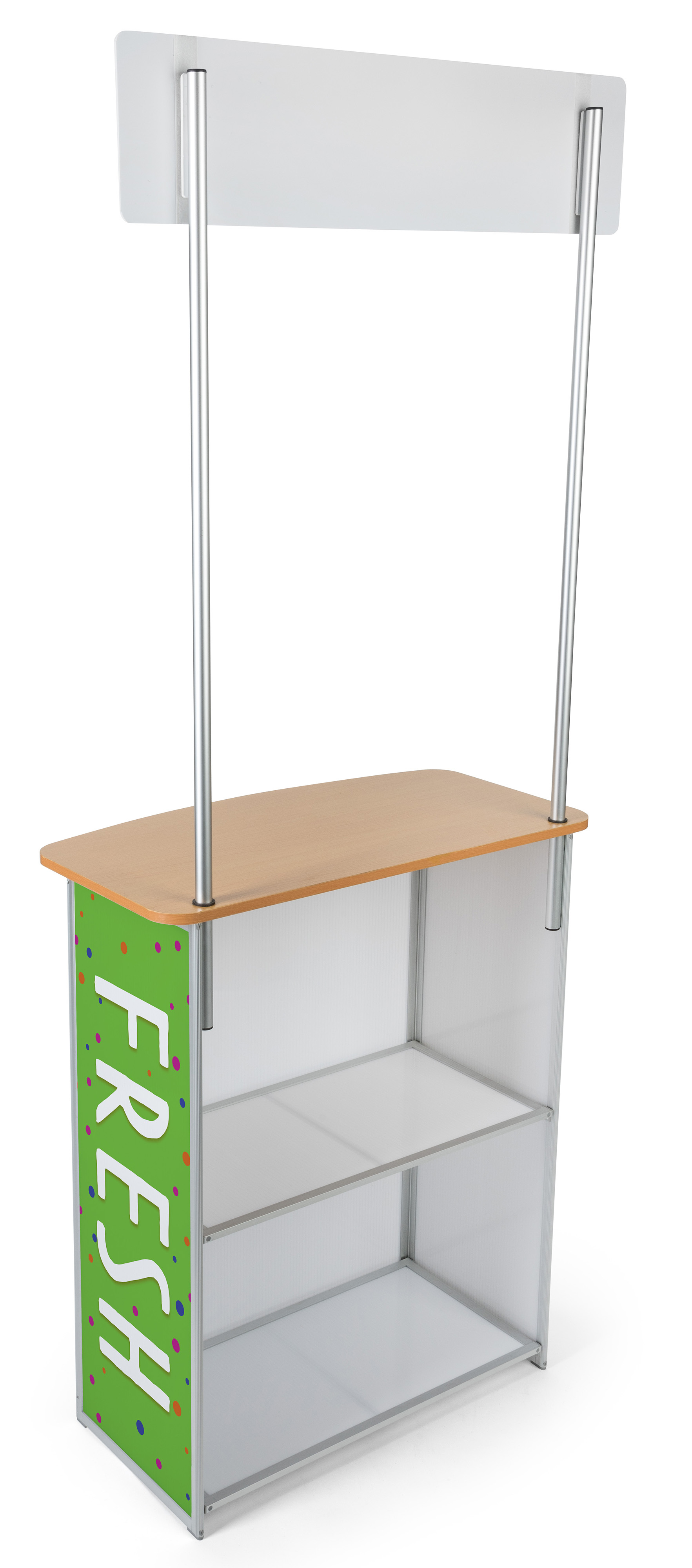Mobile Demo Display Counter | Full Custom Printing | Displays2Go
