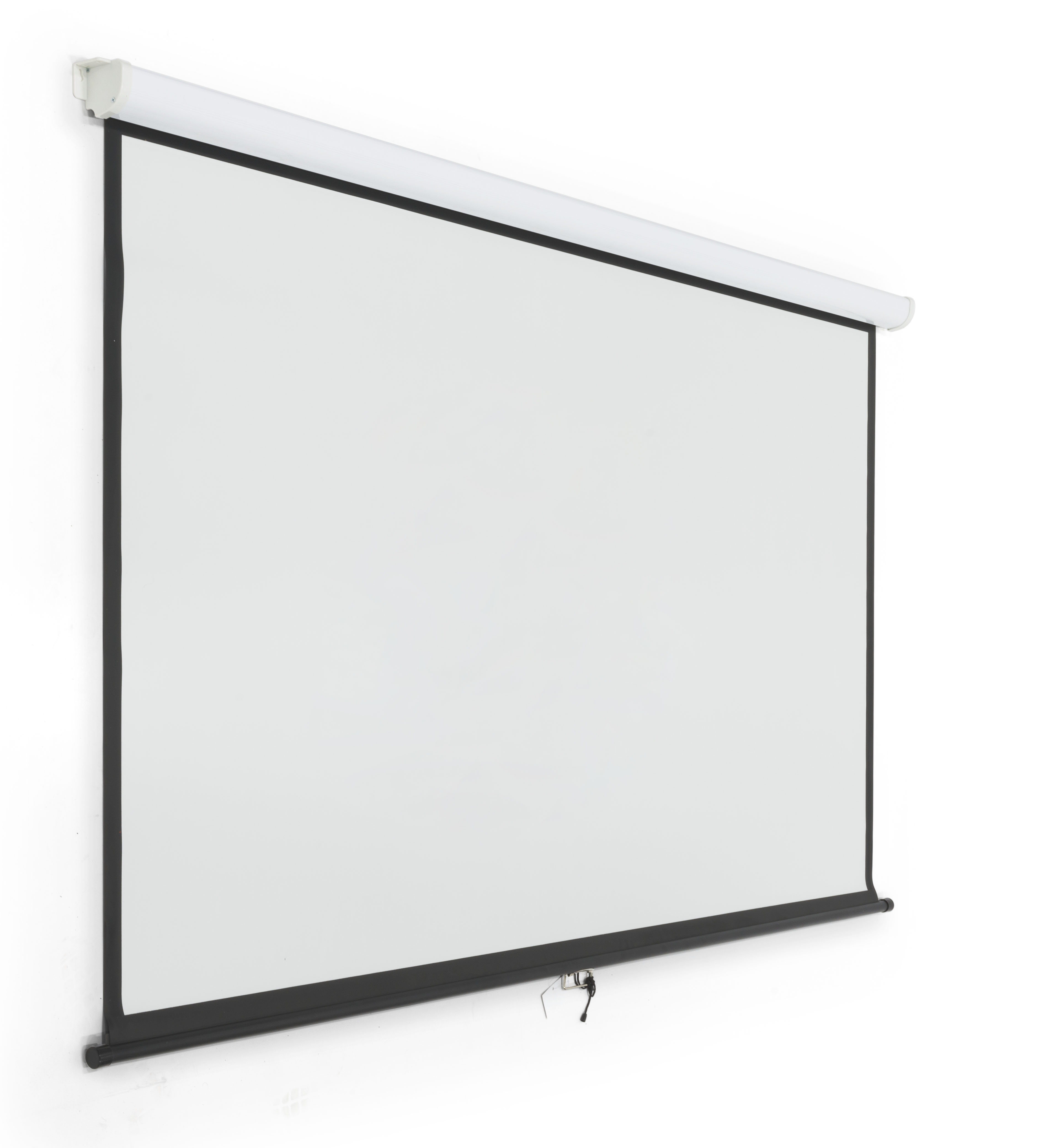 90" Wall/Ceiling Retractable Projection Screen | Auto-Locking | Displays2Go