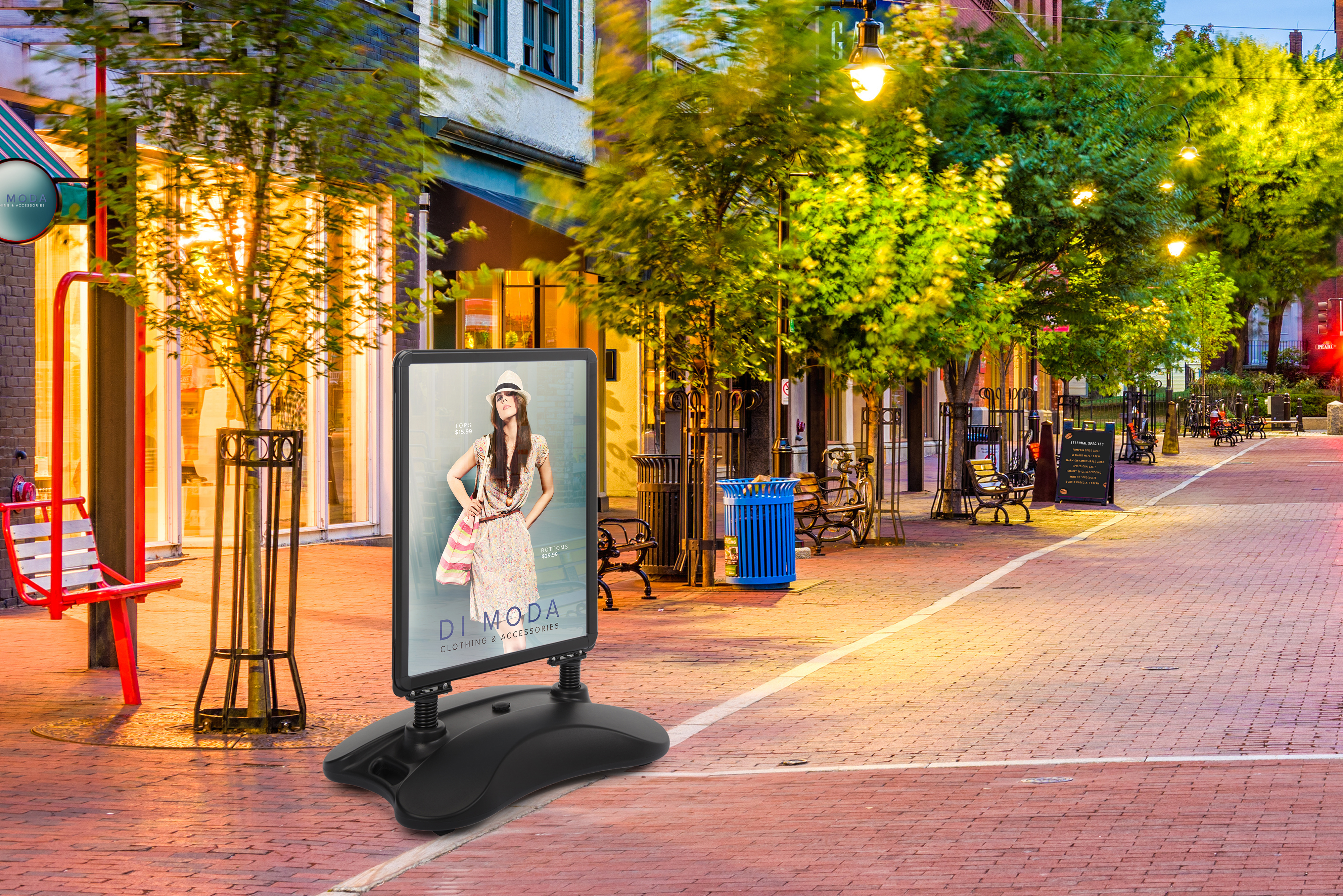 Sidewalk Sign Frames | Mobile Outdoor Double-Sided Poster Frame ...
