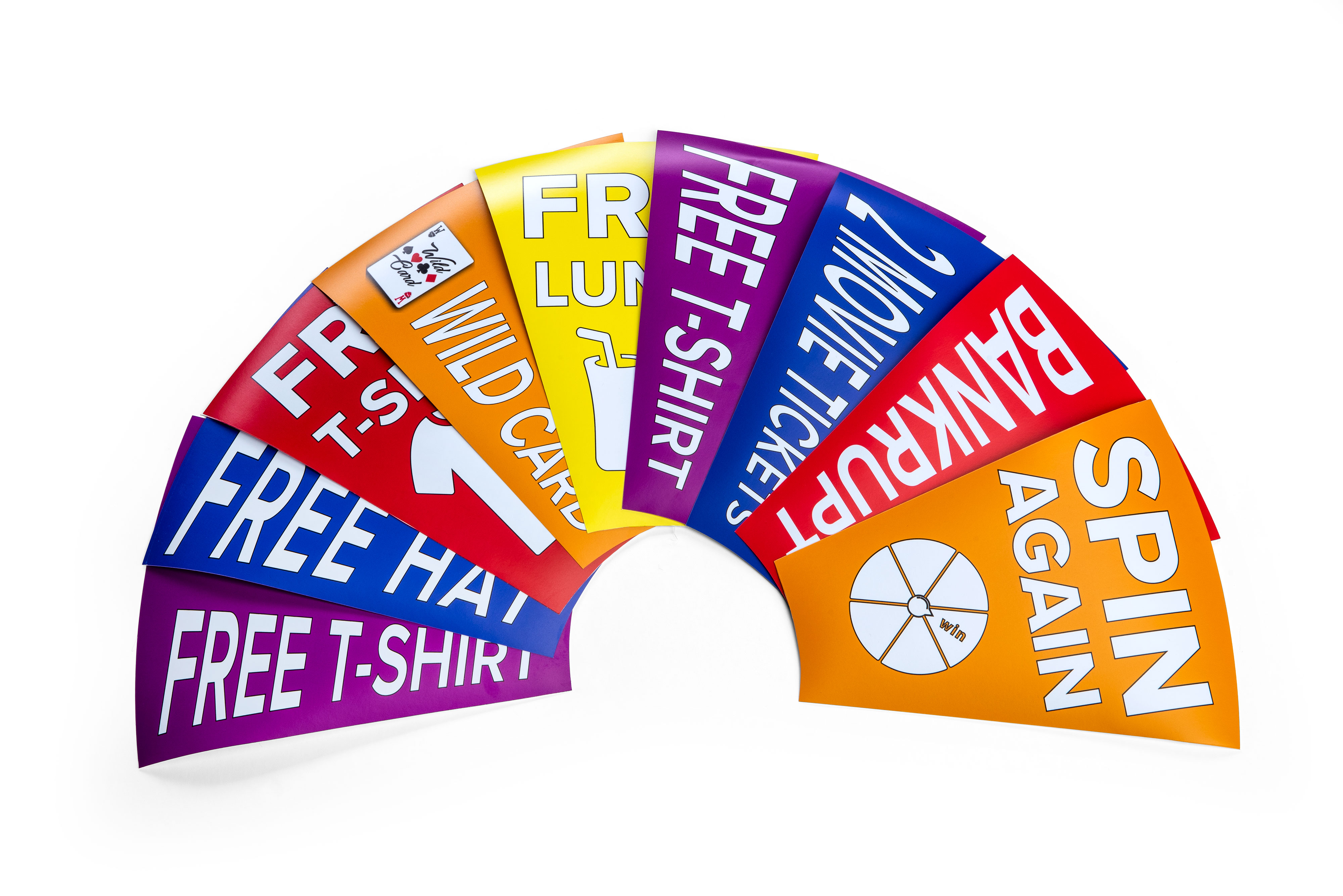 Custom Spinning Game Graphics for PWFS1224BK / PWTT1224BK | Displays2Go