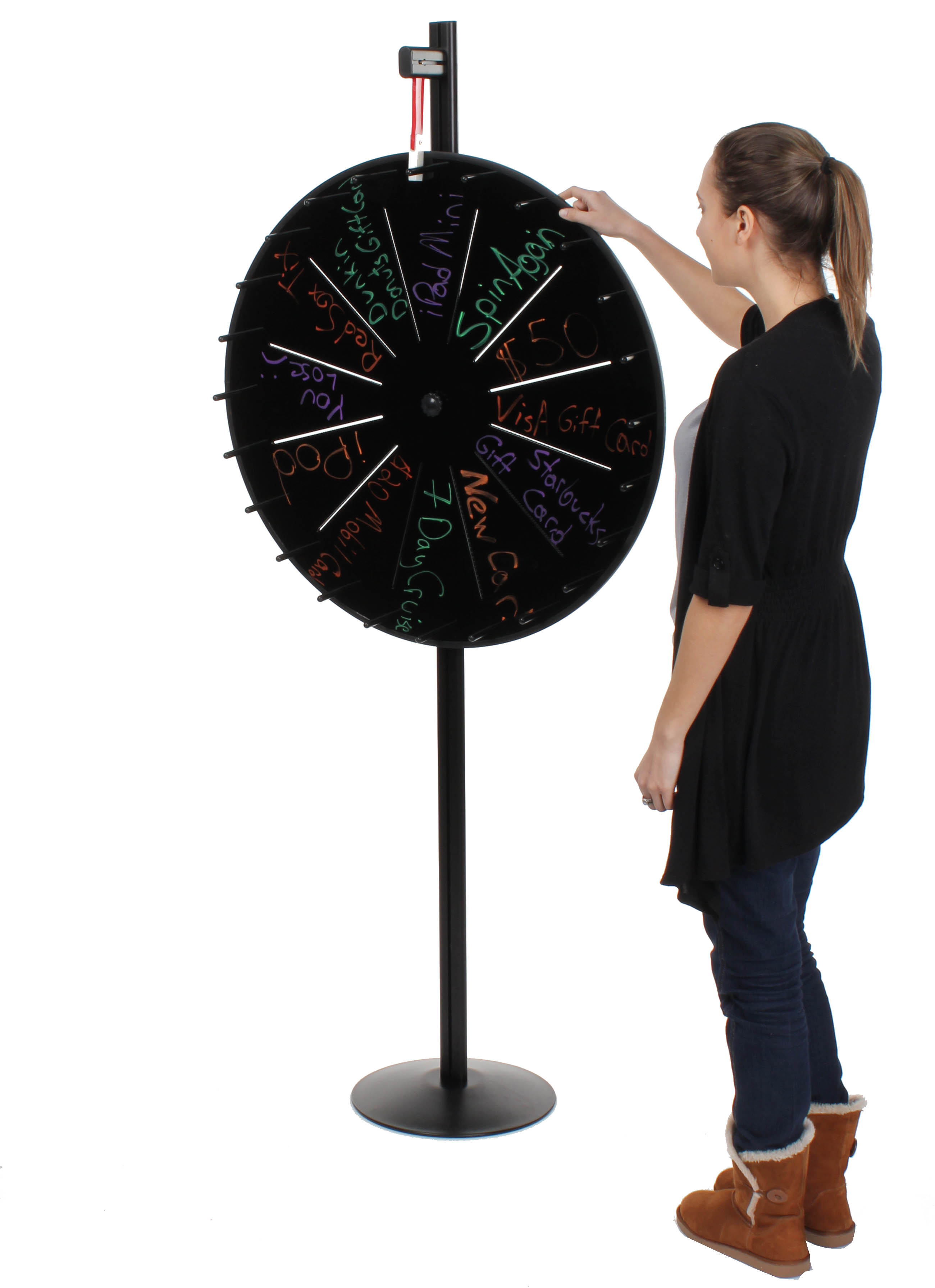 Carnival Wheel | Floorstanding Write-On Wet Erase Slots | Displays2Go