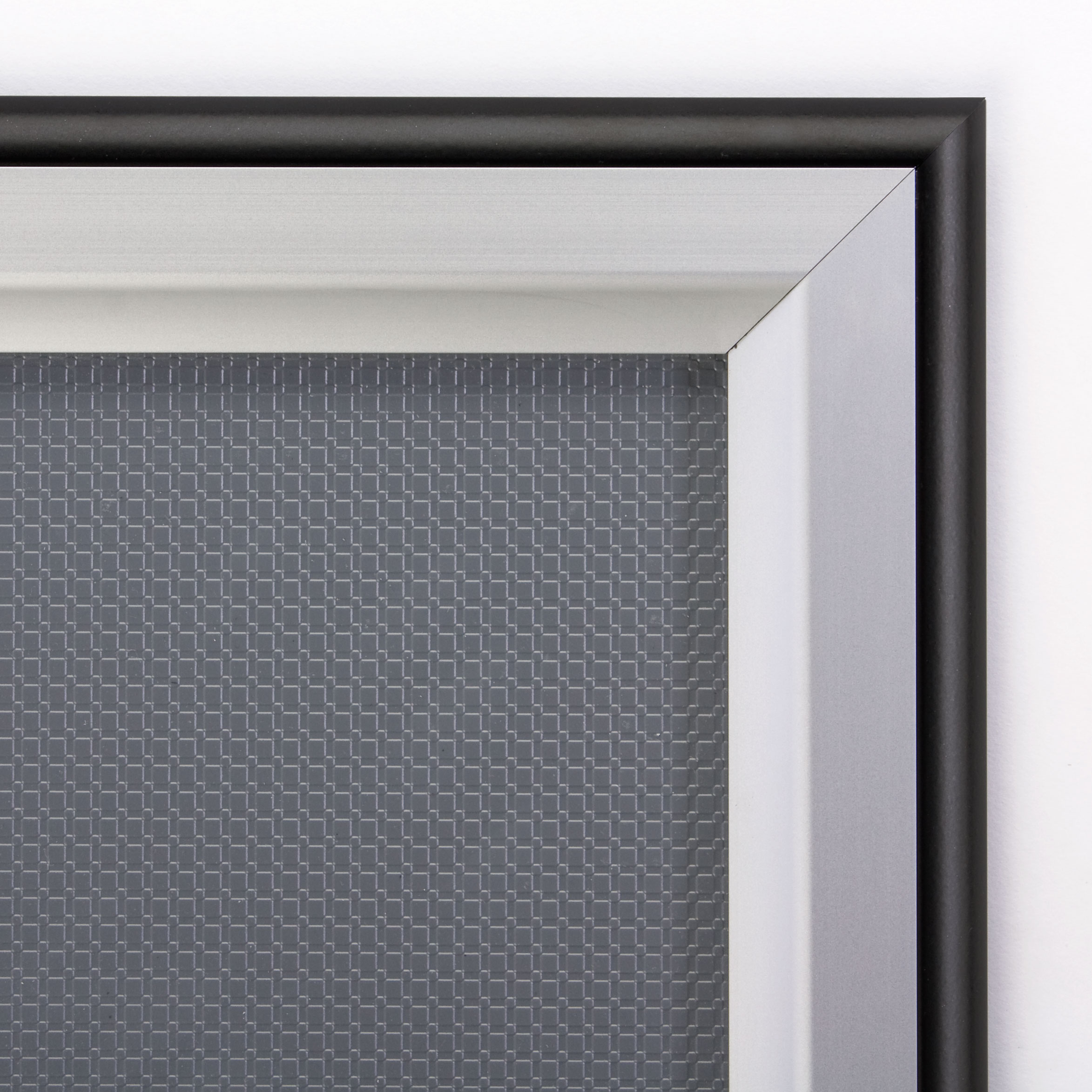 24 x 36 Front Load Frame with Two-Tone Black & Silver Finish | Displays2Go