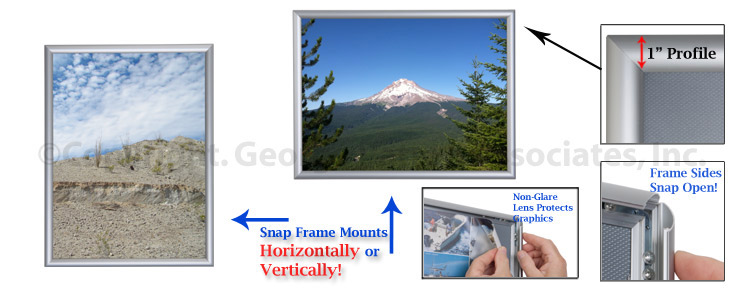 22x28 Economy Snap Frame w/ Quick Clip Edges & Silver Matte Finish