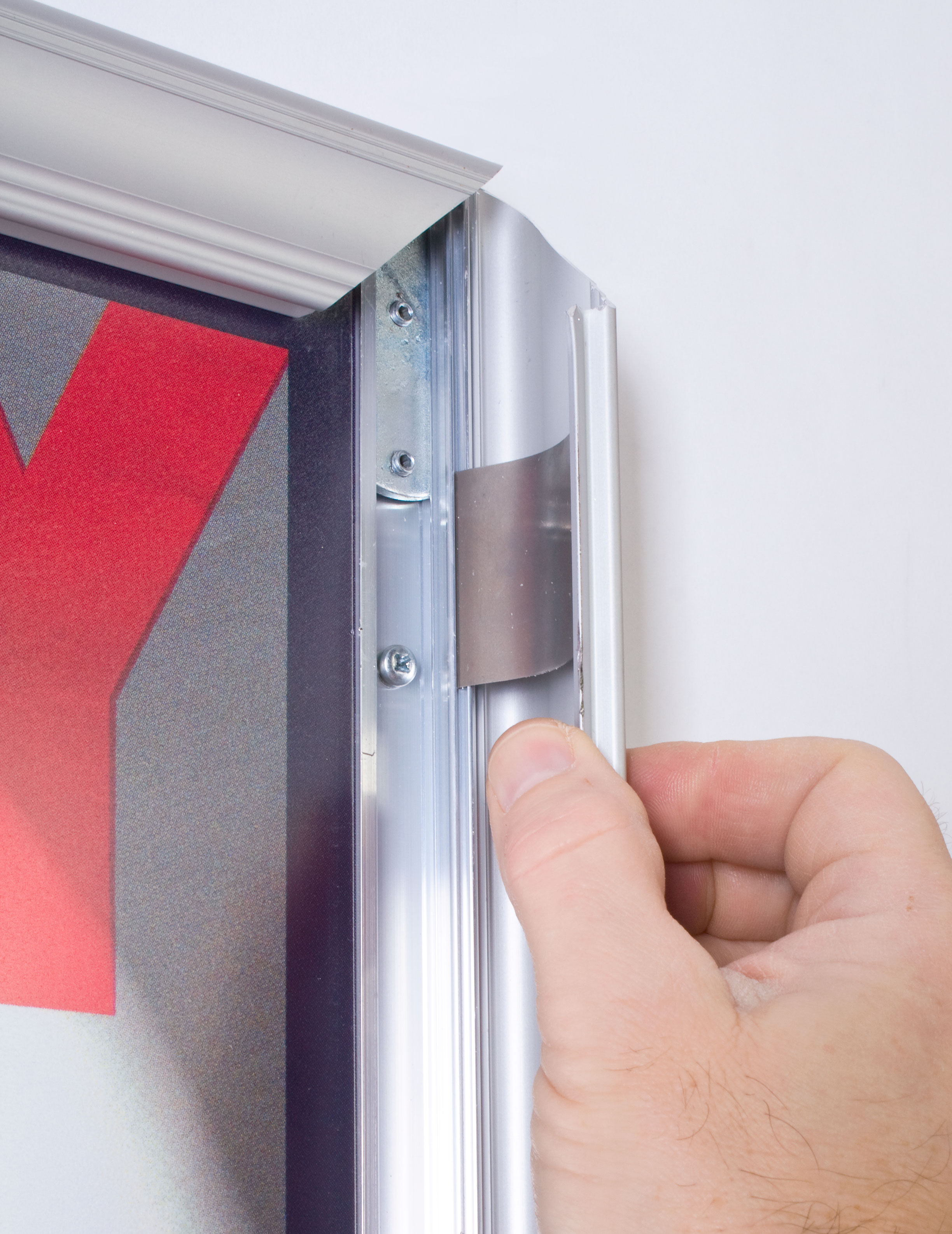 24 x 36 Clip Frames w/ Silver Edges Reload Easily in Just Minutes ...