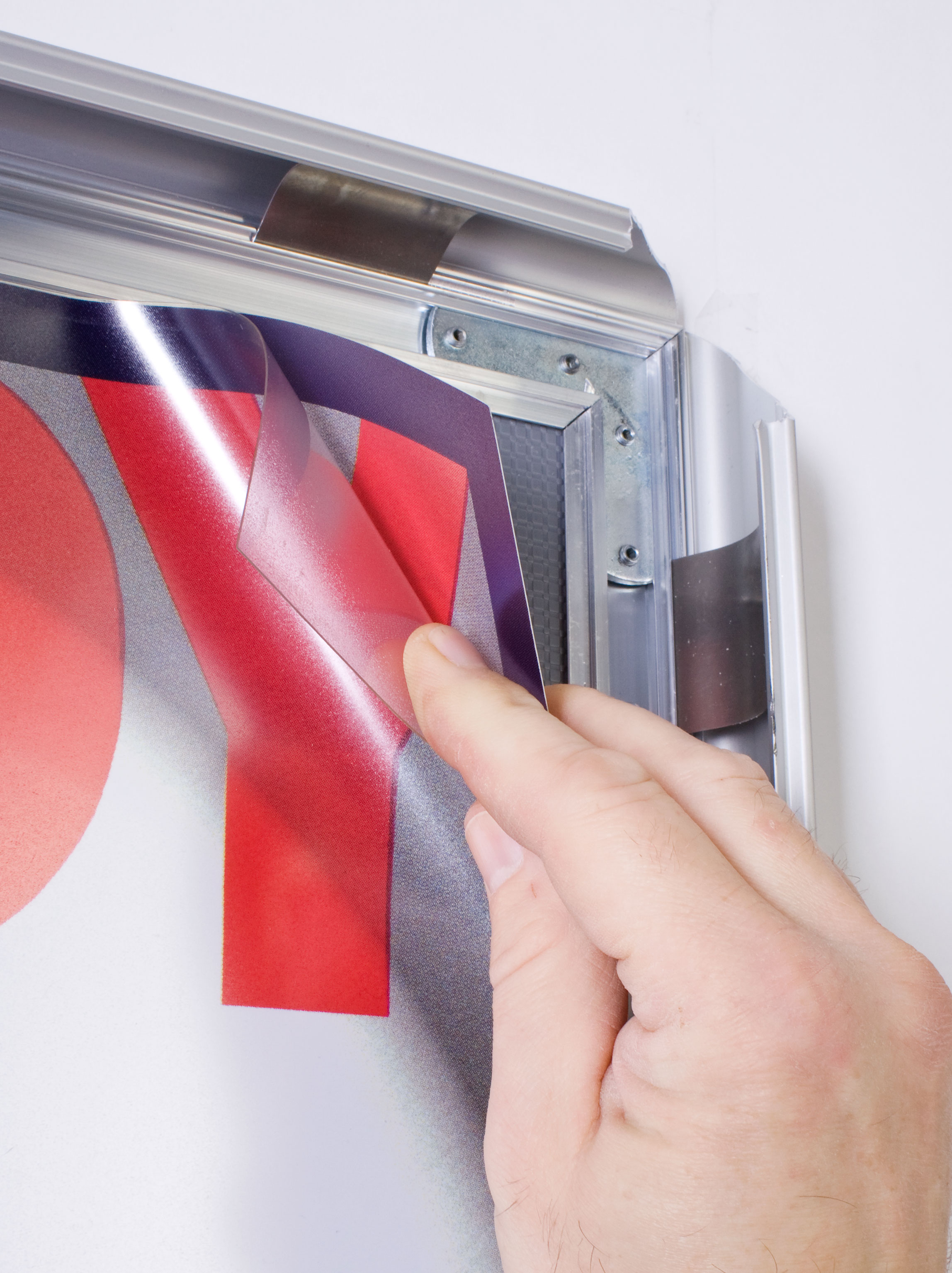 24 x 36 Clip Frames w/ Silver Edges Reload Easily in Just Minutes ...