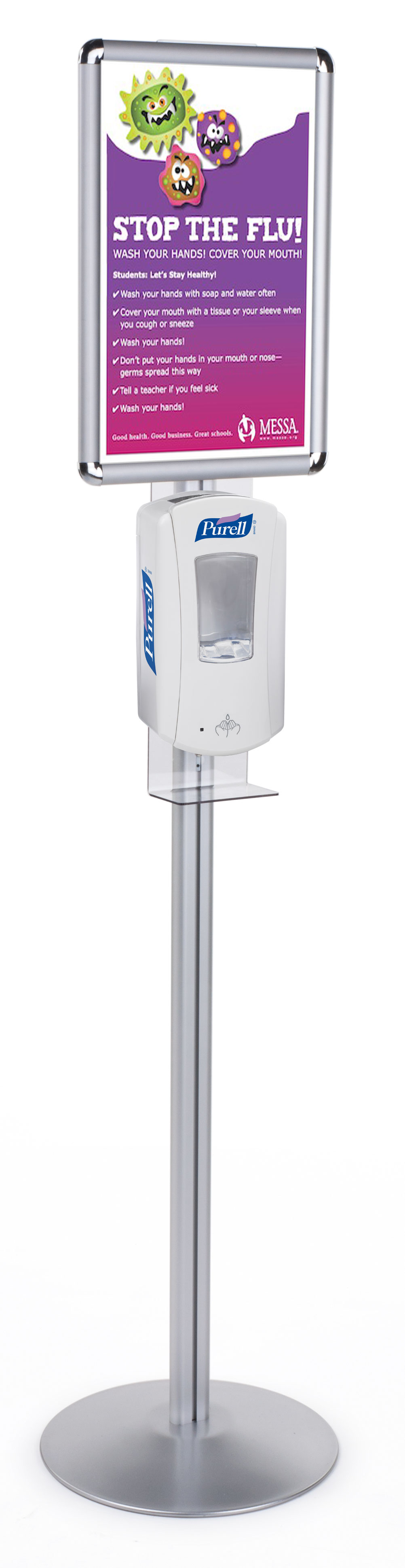 Sanitizing Station | Purell Hand Sanitizer With Poster Frame | Displays2Go