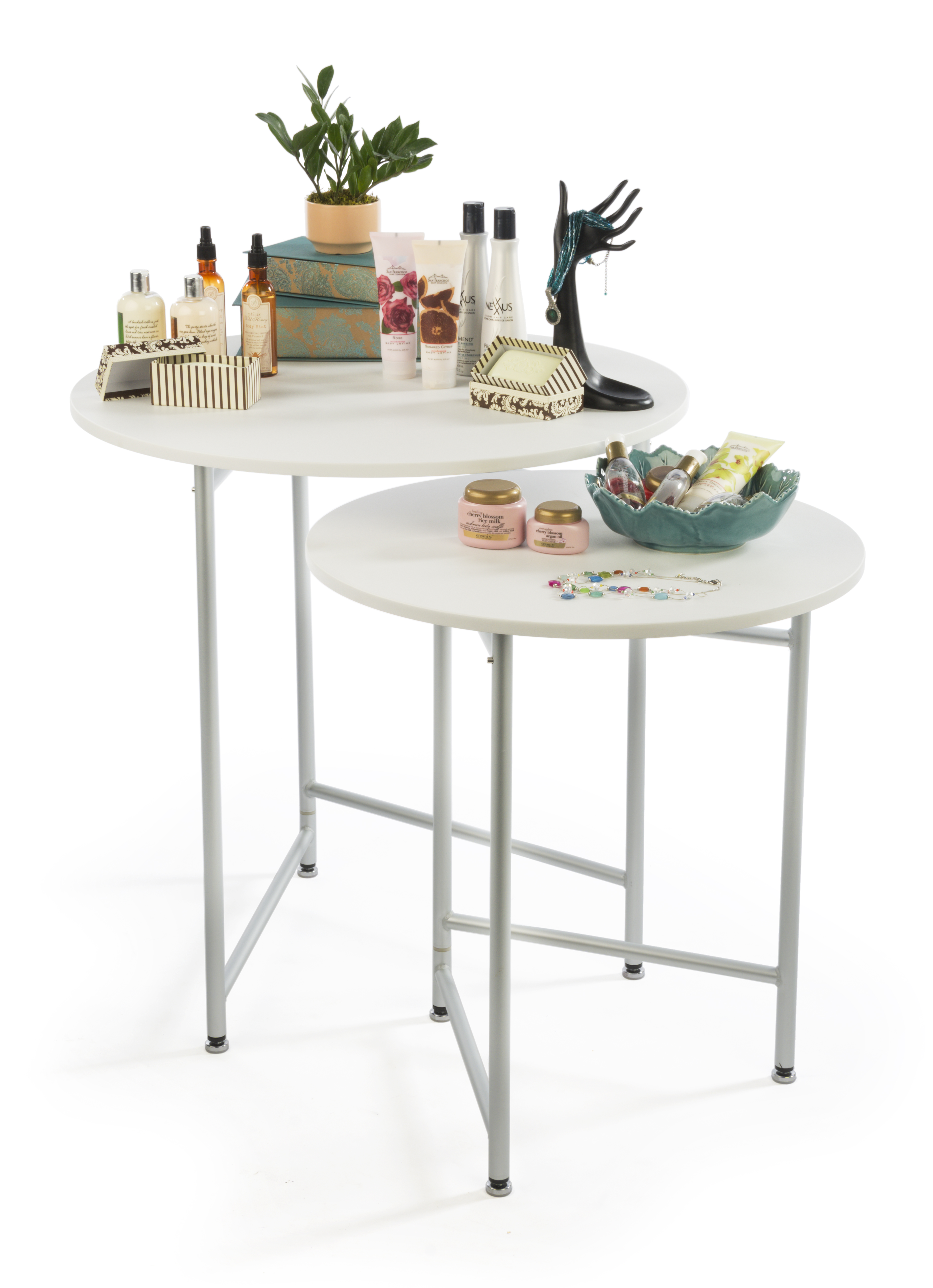 Round Retail Table Set | 2 Units Included | Displays2Go
