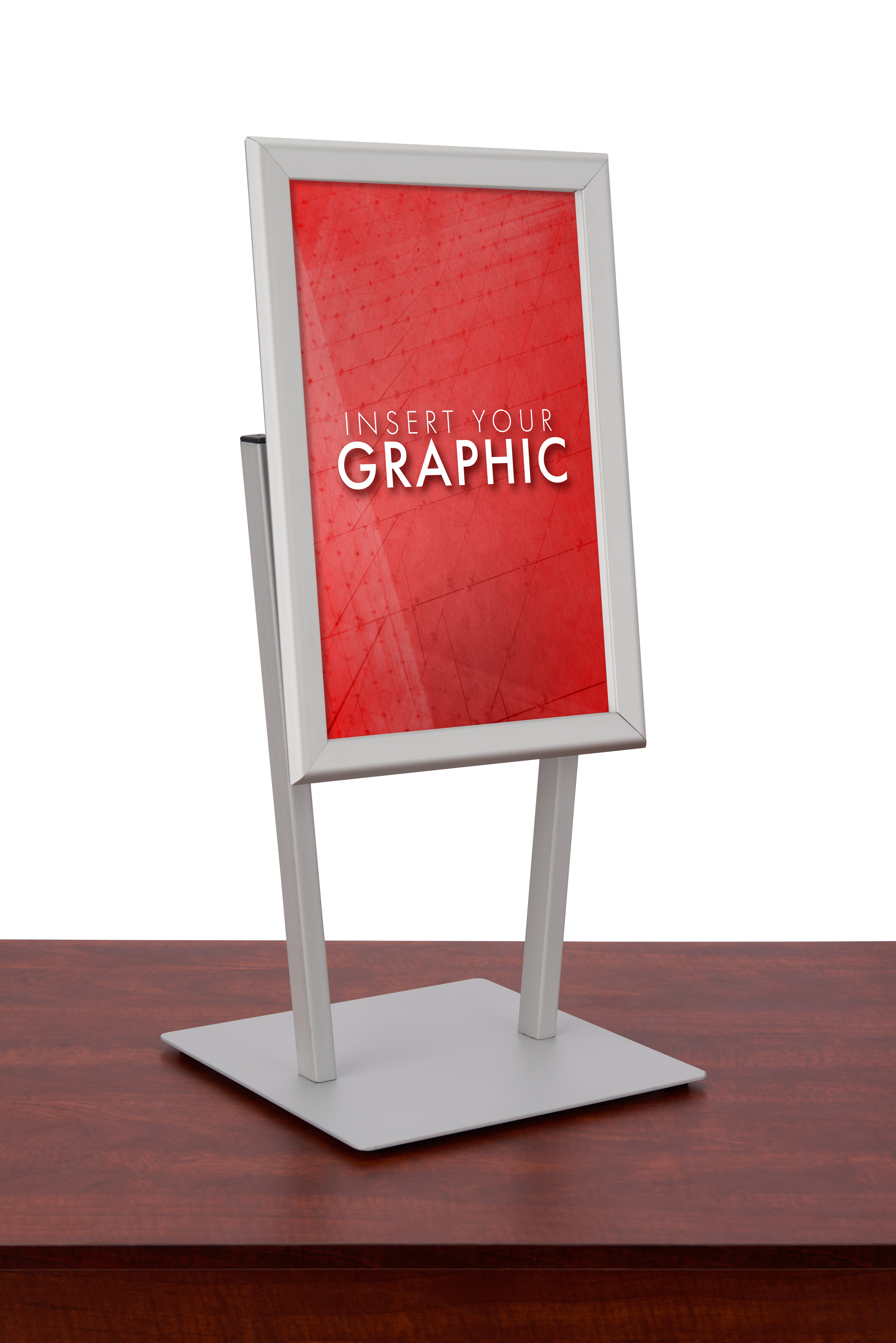 11 x 17 Snap Frame Stand | Silver or Faux Wood | Displays2Go