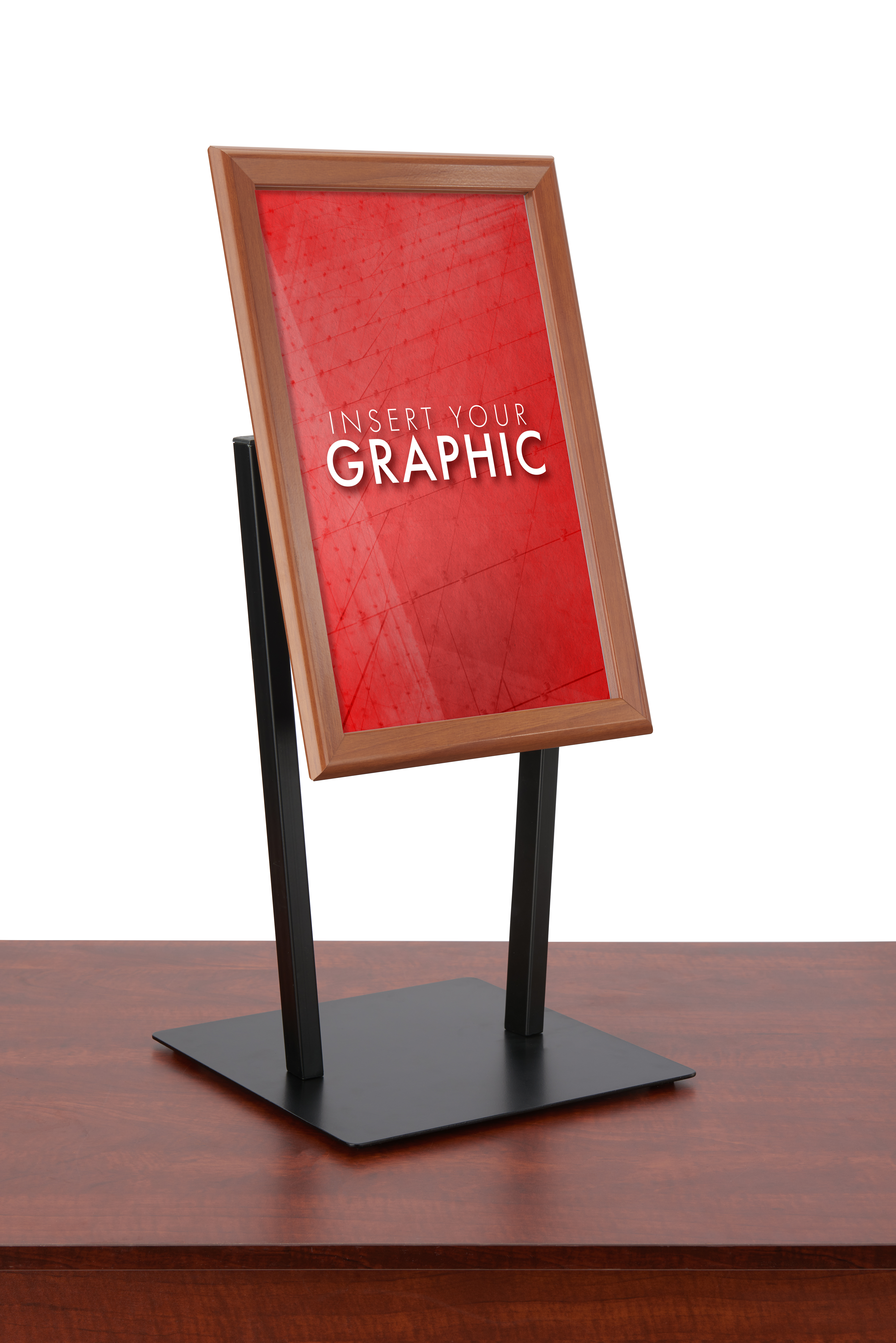 11 x 17 Snap Frame Stand | Silver or Faux Wood | Displays2Go