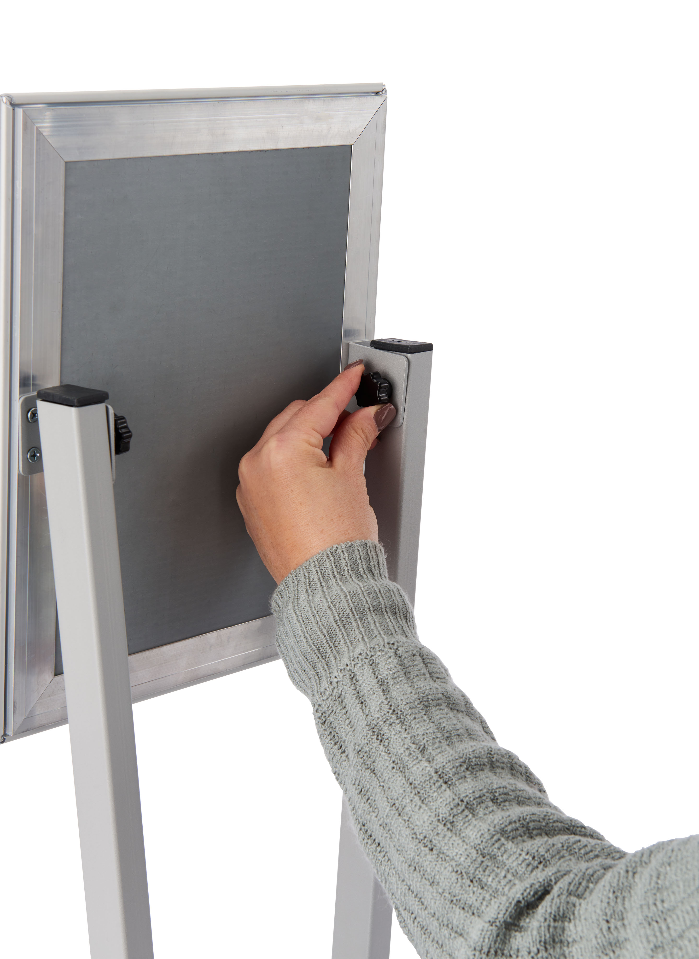 8.5 x 11 Countertop Snap Frame Sign | Silver or Faux Wood | Displays2Go