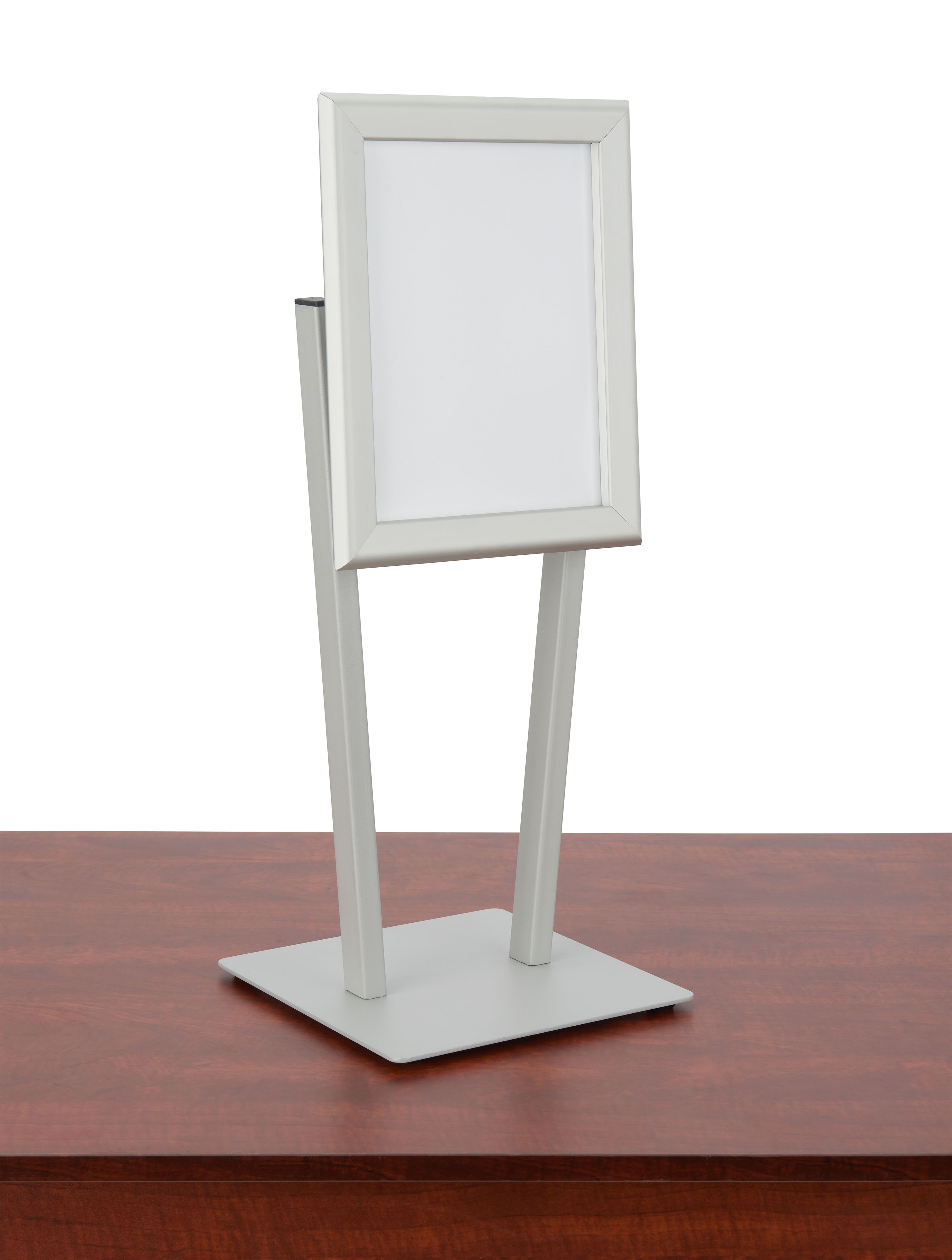 8.5 x 11 Countertop Snap Frame Sign | Silver or Faux Wood | Displays2Go