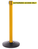 Retractable High Visibility Stanchion | Caution-Do Not Enter Belt