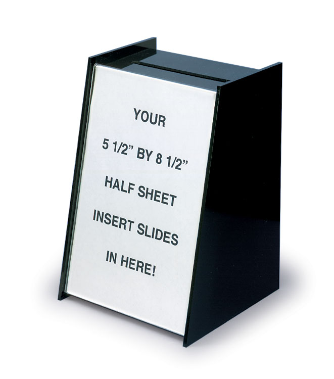 Small Suggestion Box | Acrylic Bin With Sign Channel