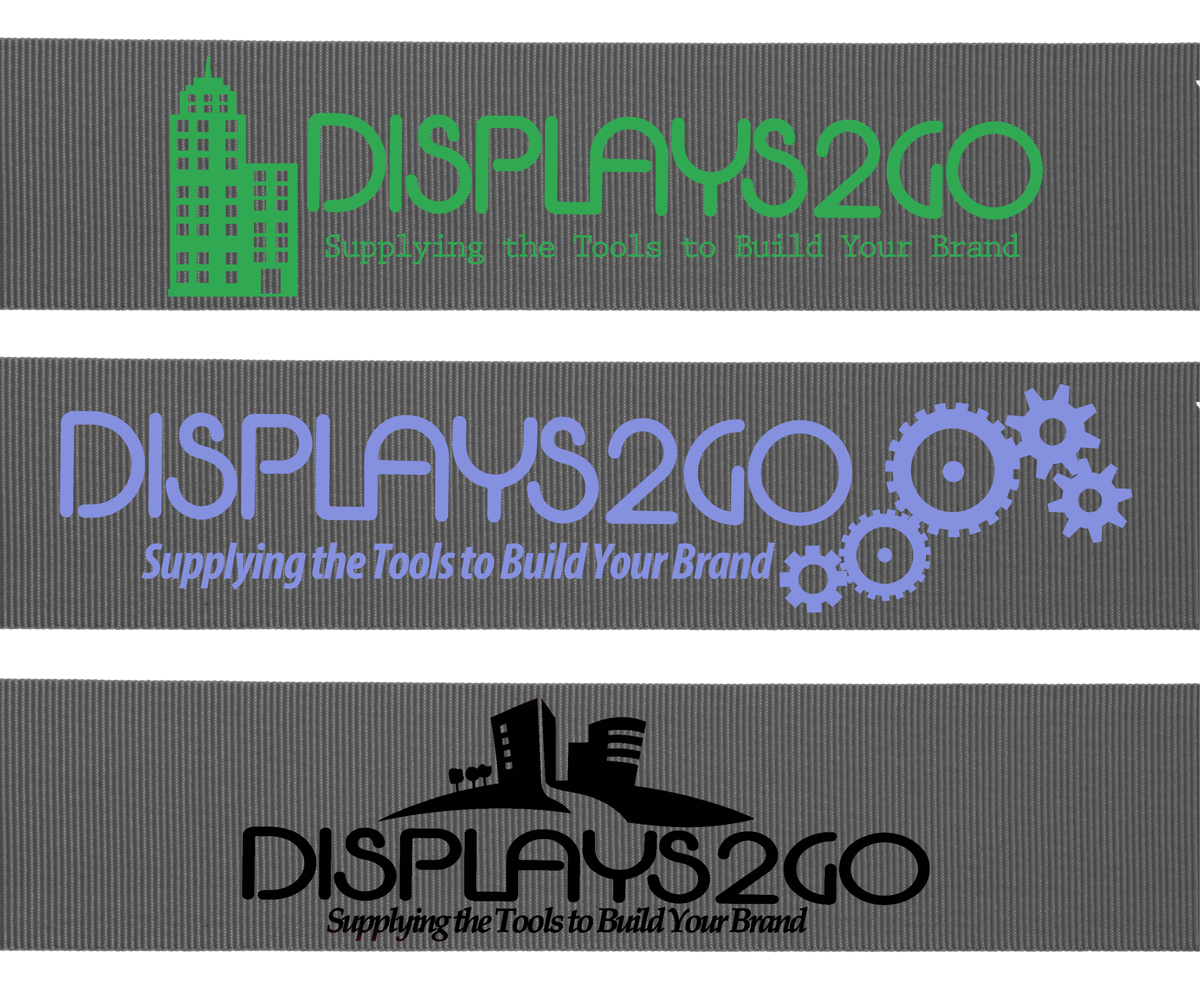 Stanchion with Gray Printed Belt | 1 Color Printing | Displays2Go