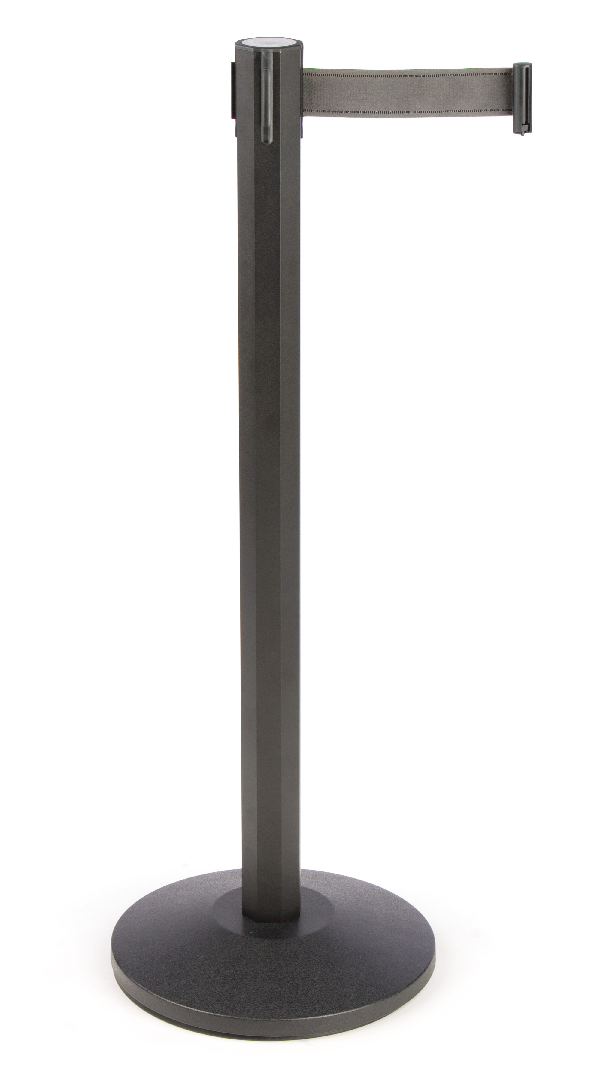 Octagonal Stanchion Post -Black Powdered Aluminum | Displays2Go