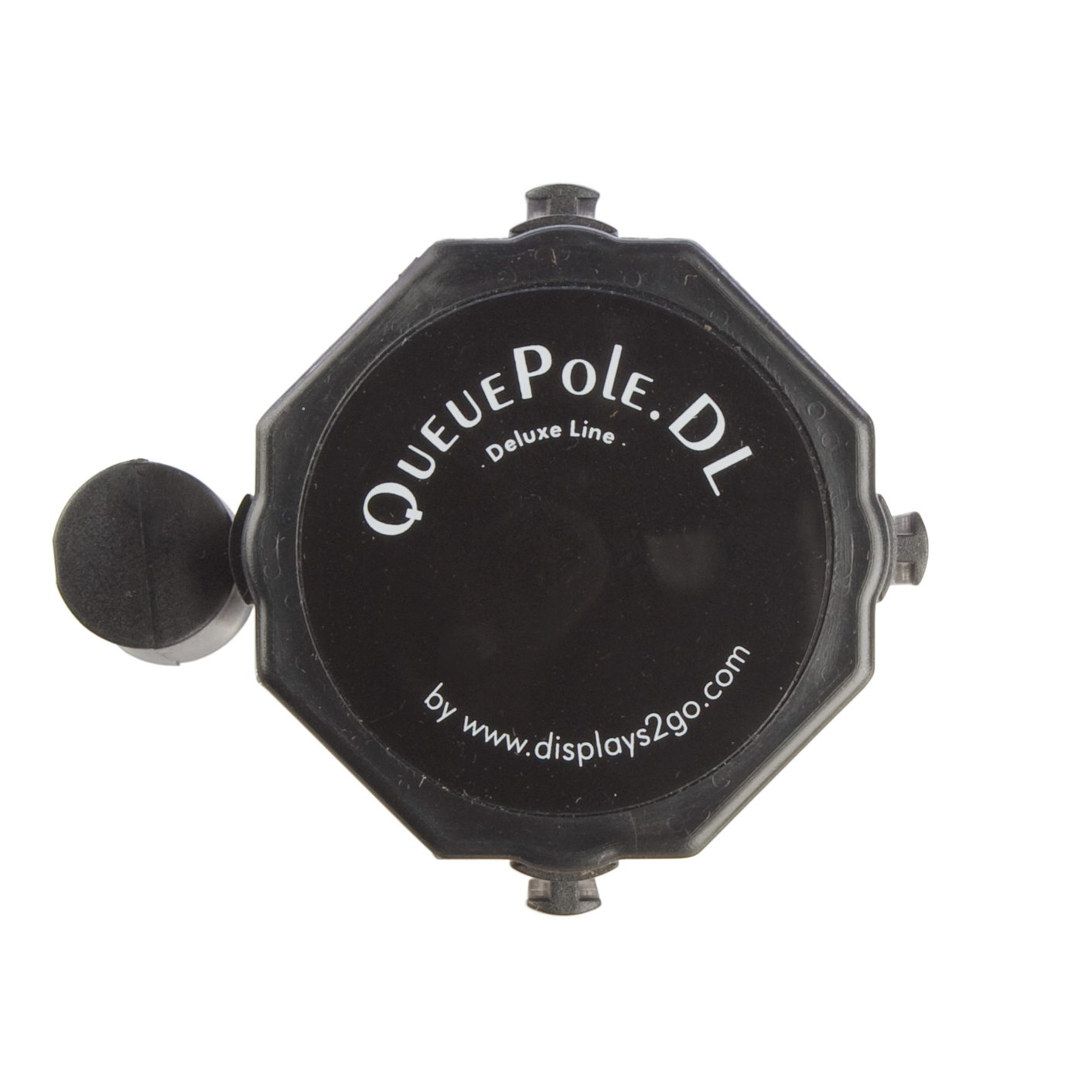 Octagonal Crowd Control Barrier - Silver w/Gray Belt | Displays2Go