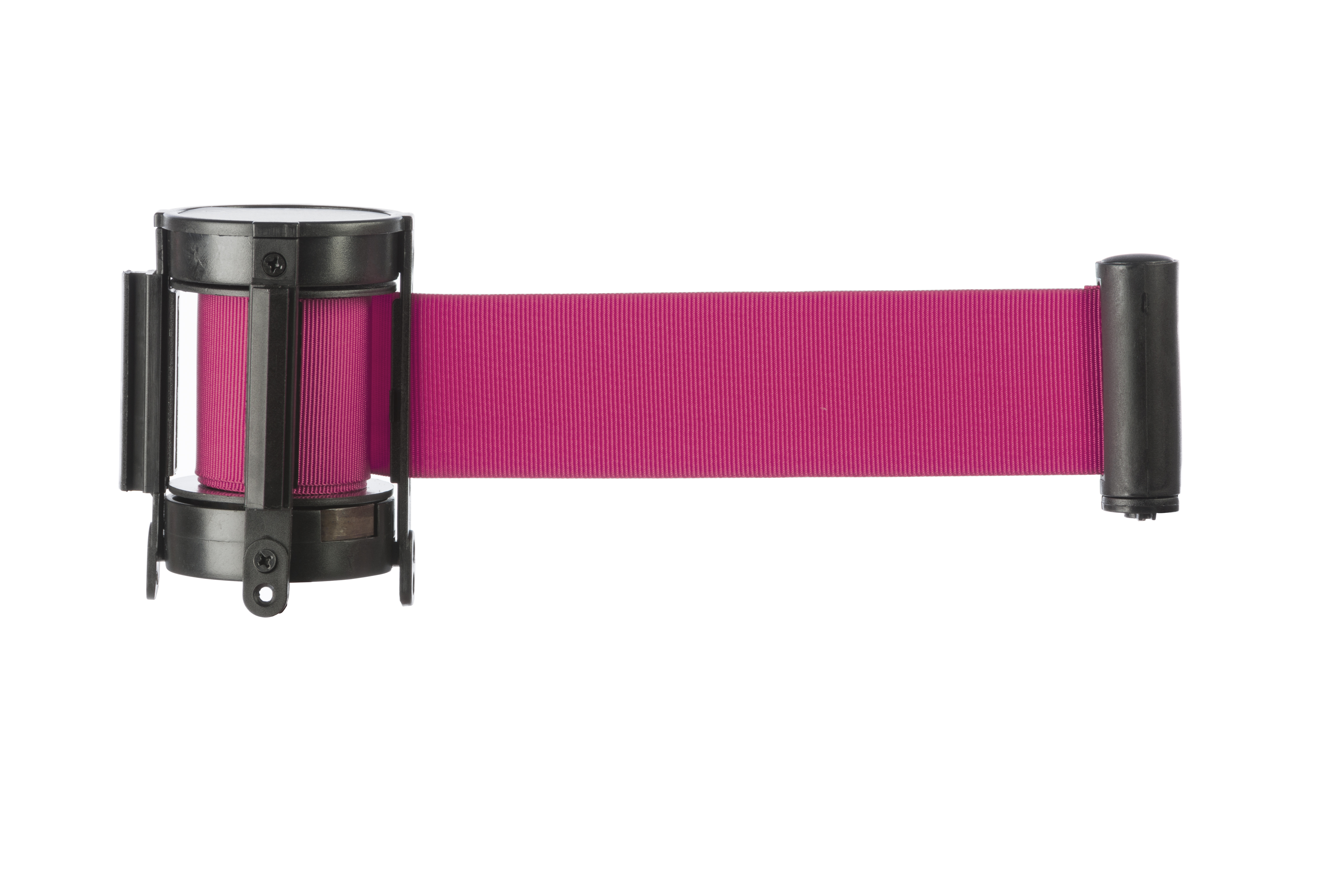 Retractable Pink Belt Stanchion Barrier | 4-Way Adaptor | Displays2Go