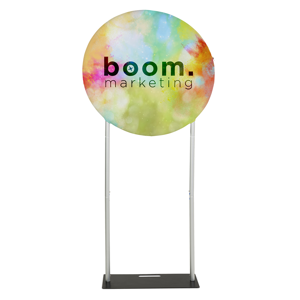 Custom Printed 7ft EZ Extend Circle Backdrop | Snap-Lock Tubing ...
