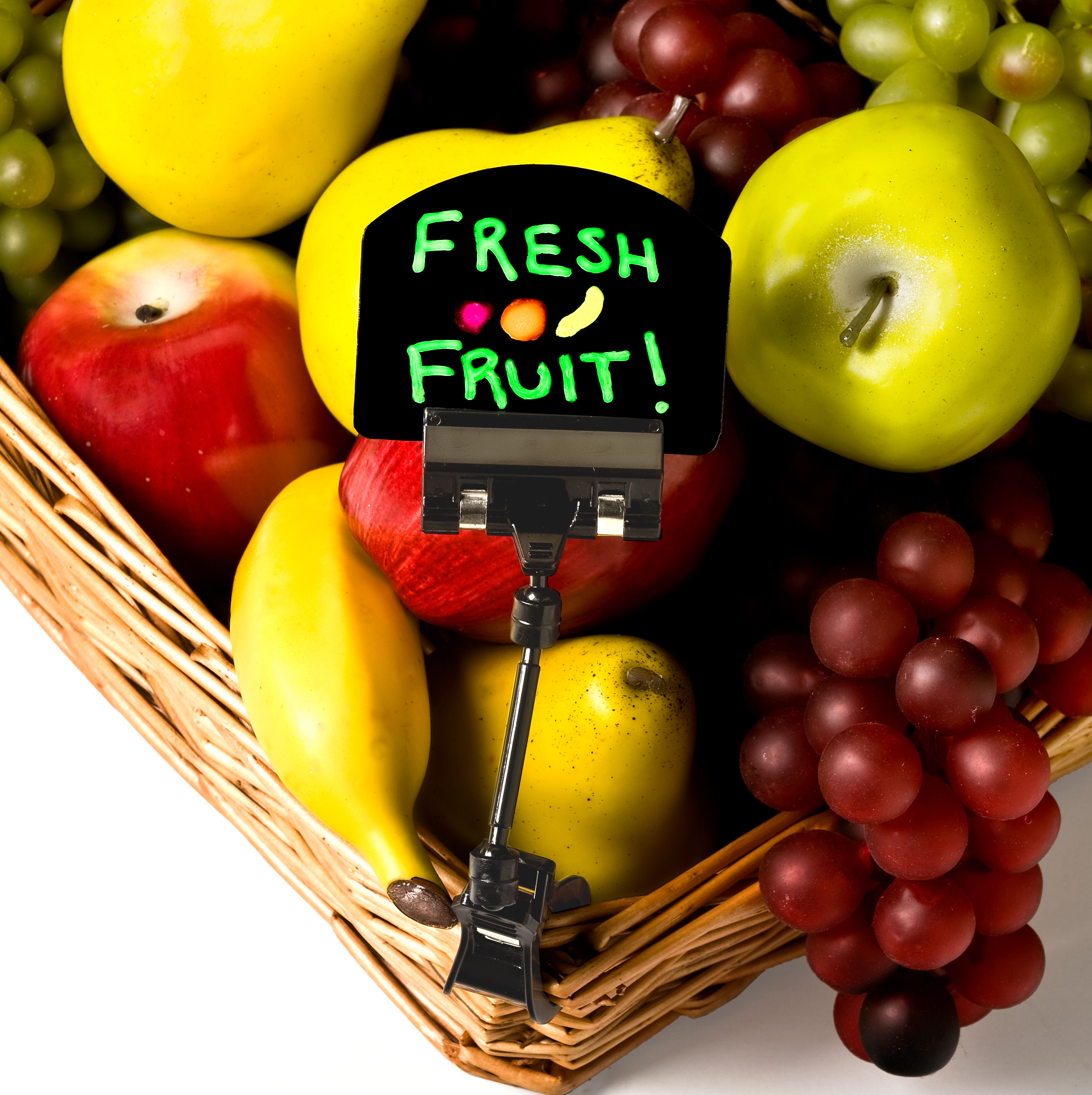 Glossy Black Deli Tags | Write-On Board - Liquid Chalk Compatible ...