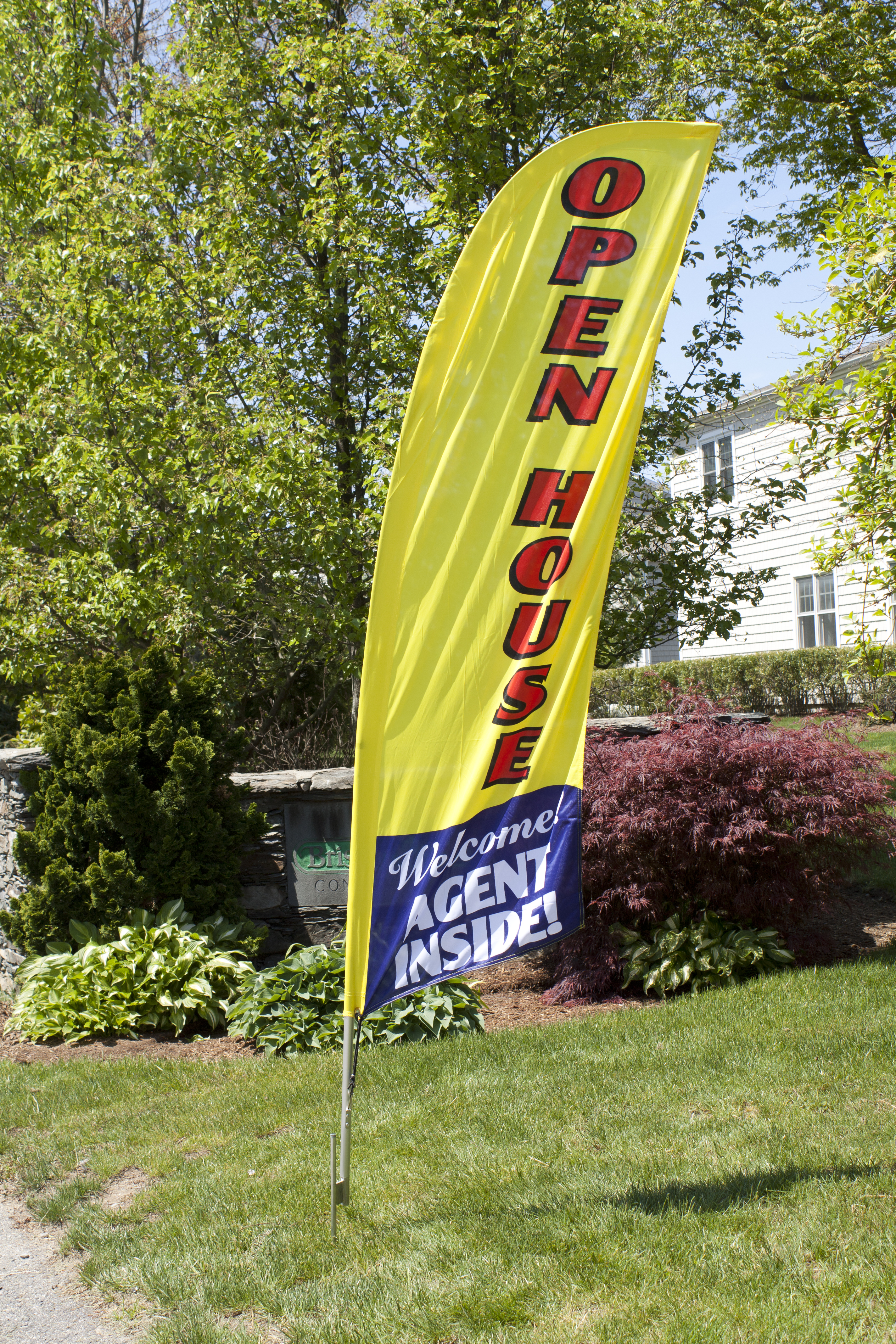 Open House Realtor Banners | Red on Yellow Color Theme | Displays2Go