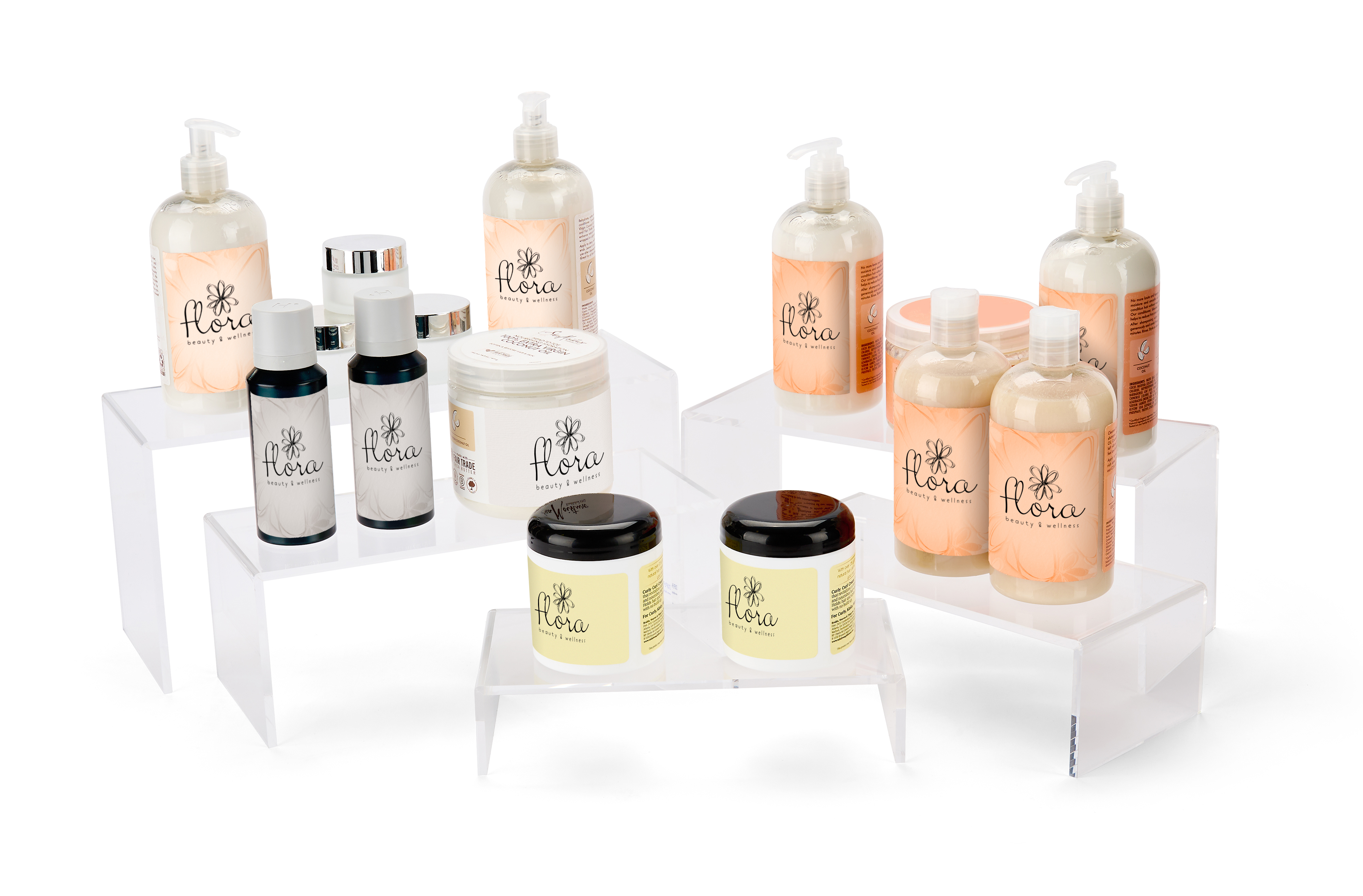 Acrylic Display Risers | Retail Countertop Merchandising Stands ...