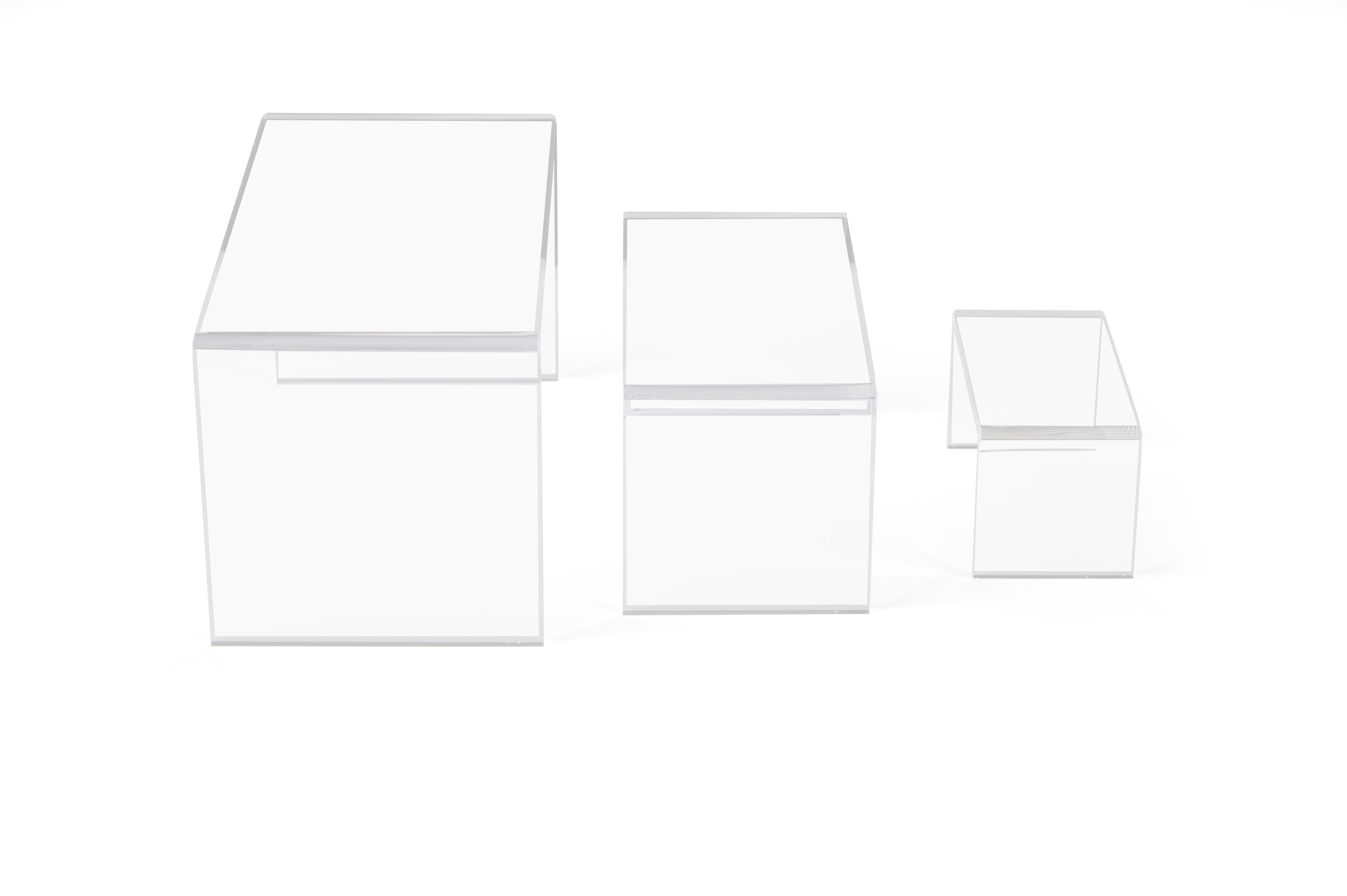 Stackable Retail Risers | Set of 3 Countertop Merchandise Stand ...