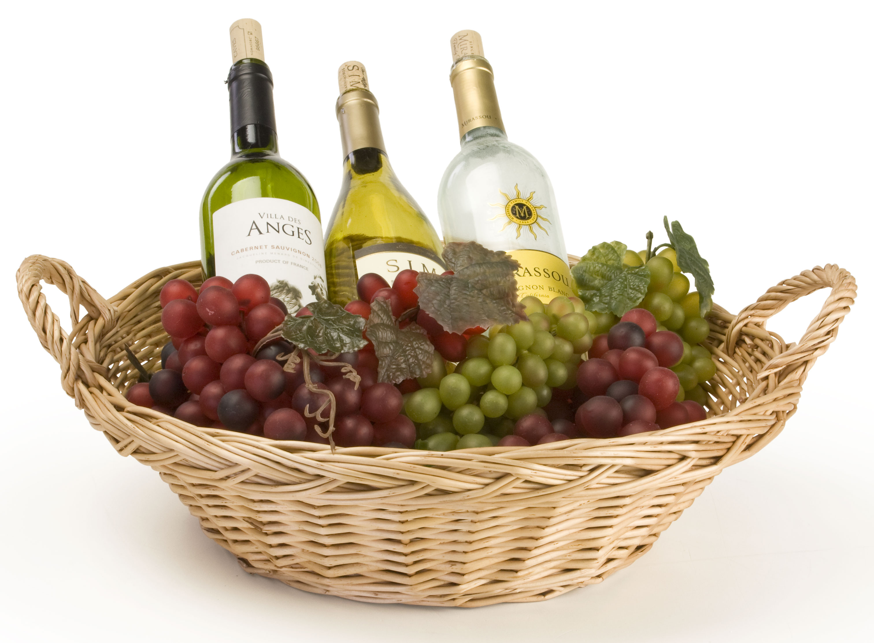 Gift Baskets With Side Handles - Round Shape | Displays2Go