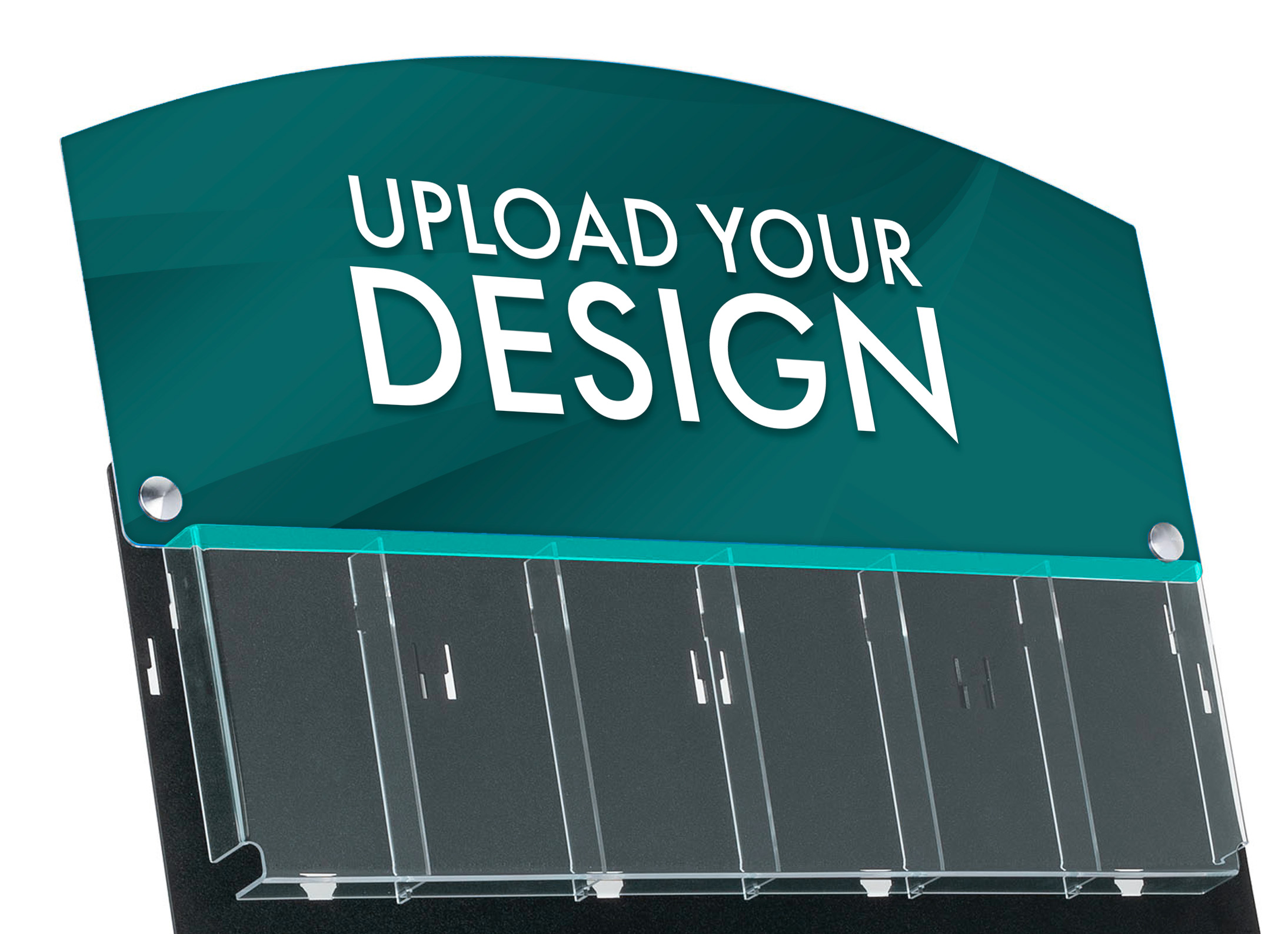 Custom Display Sign Header for Acrylic Literature Holders | Displays2Go
