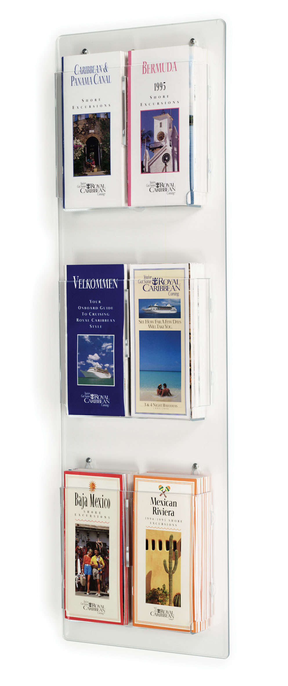 We provide wall mounted literature racks to help you save space ...