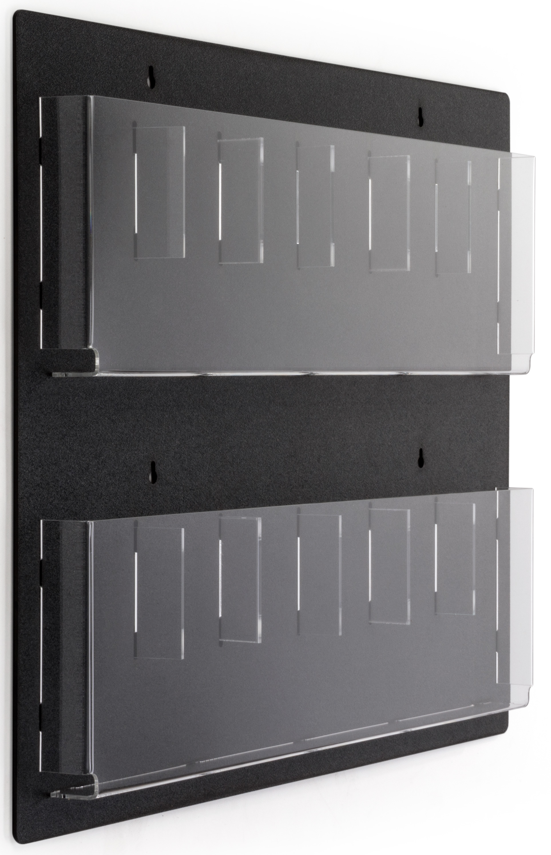 Wall Mount Brochure Holder w/ 6-12 Adjustable Pockets | Displays2Go
