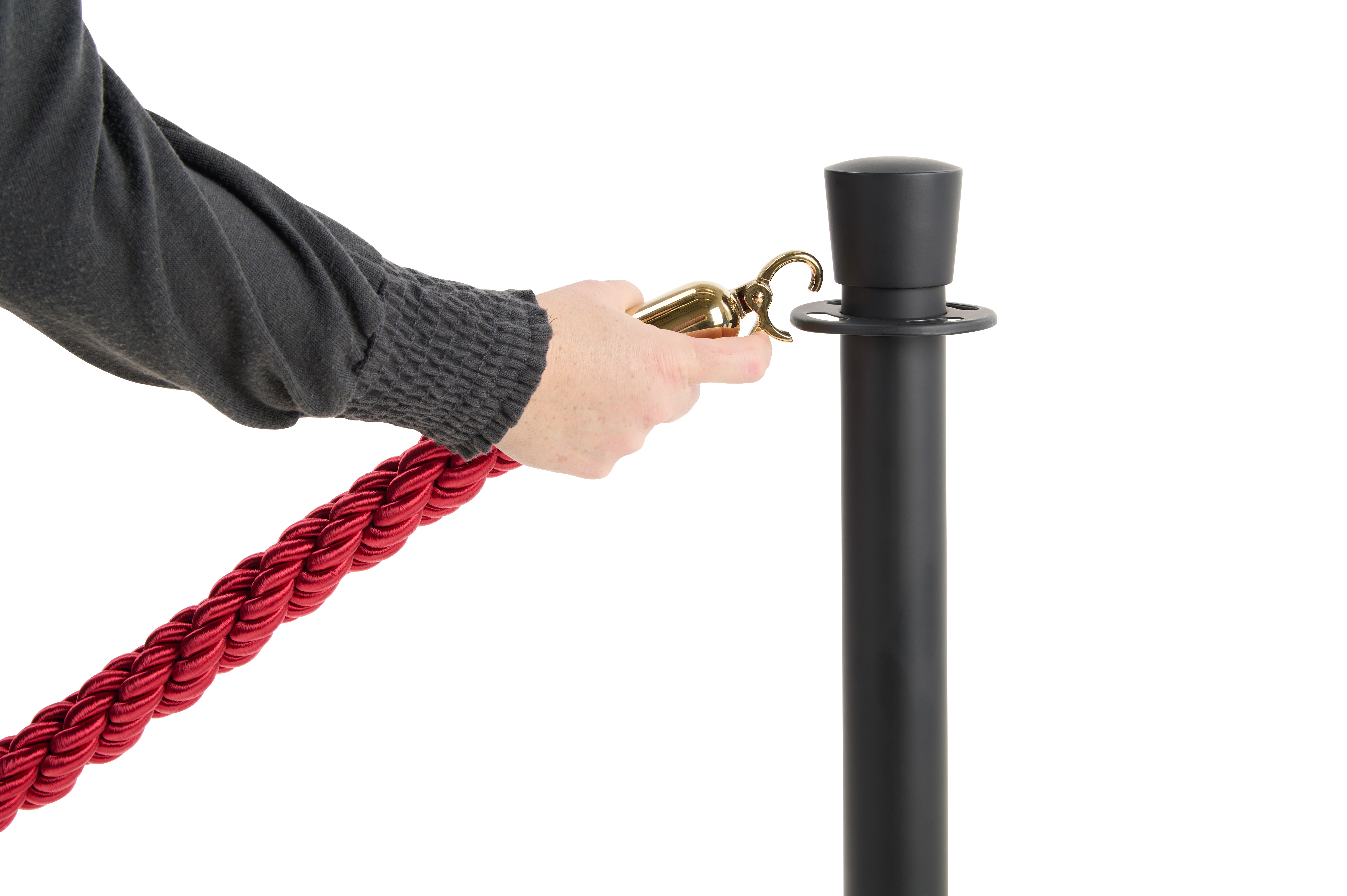 Stanchion Post | Tulip Top, Rope Sold Separately | Displays2Go