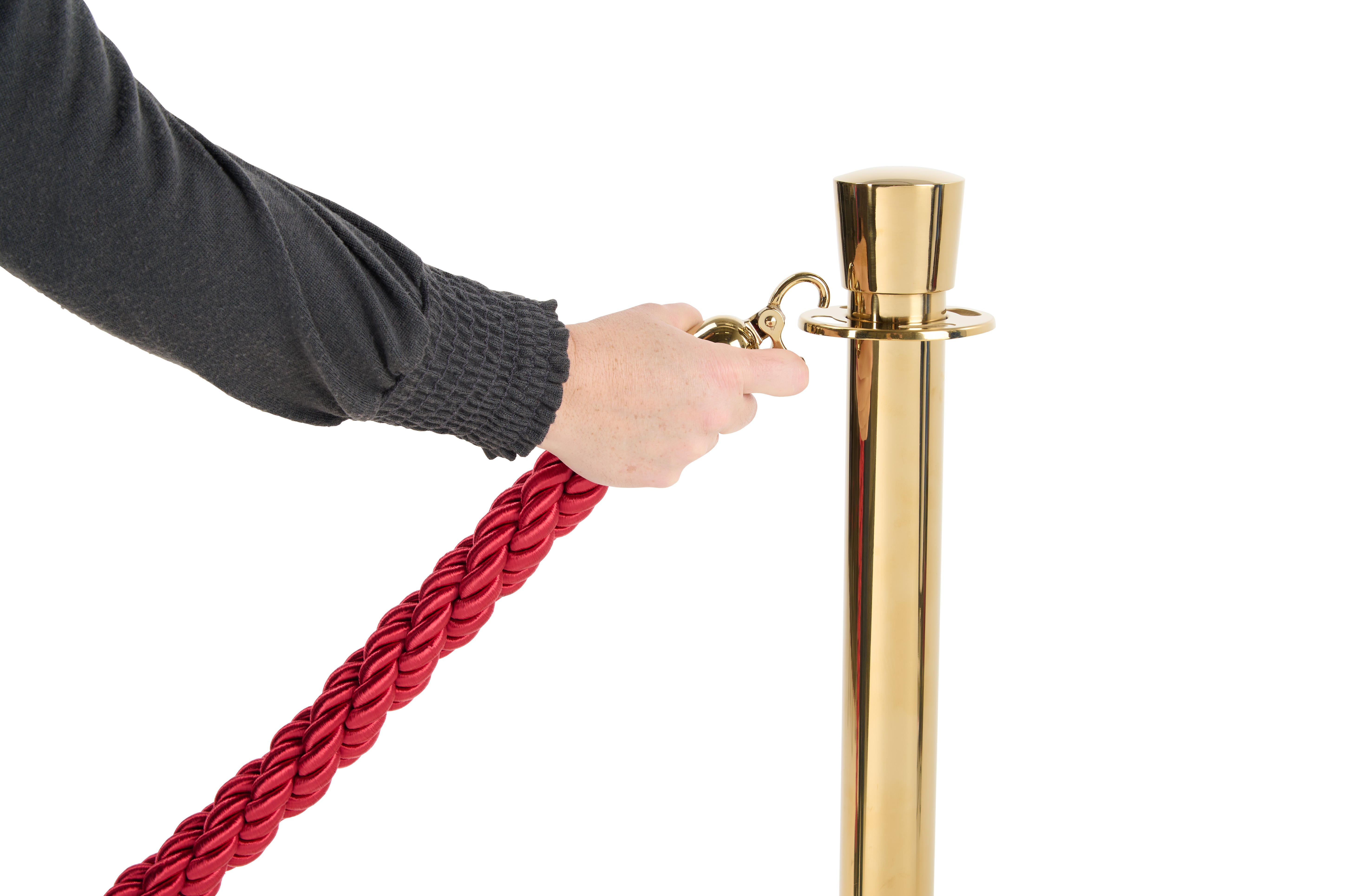 Stanchion Post | Tulip Top, Rope Sold Separately | Displays2Go
