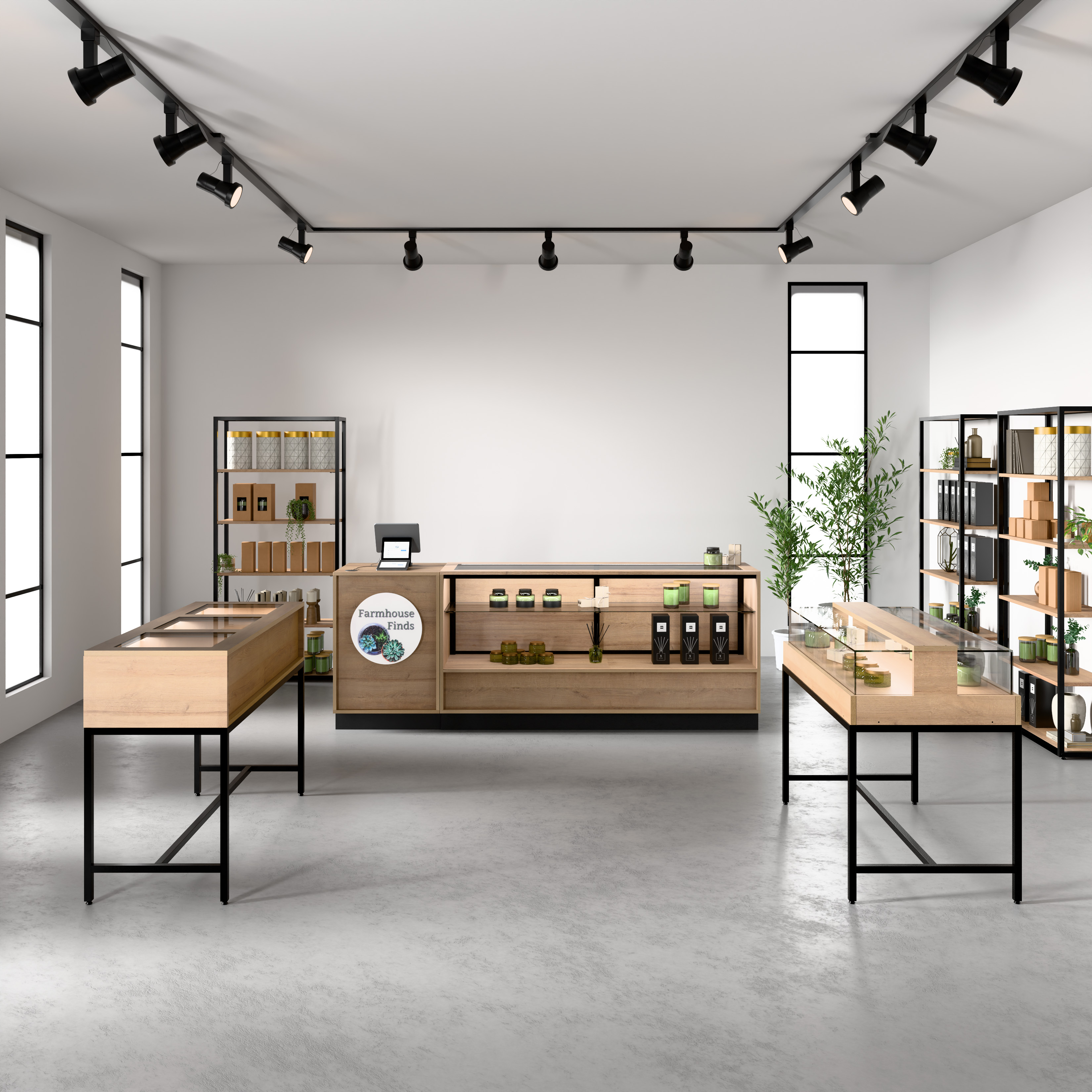 Wooden Display Showcase | LED Lighting | Displays2Go