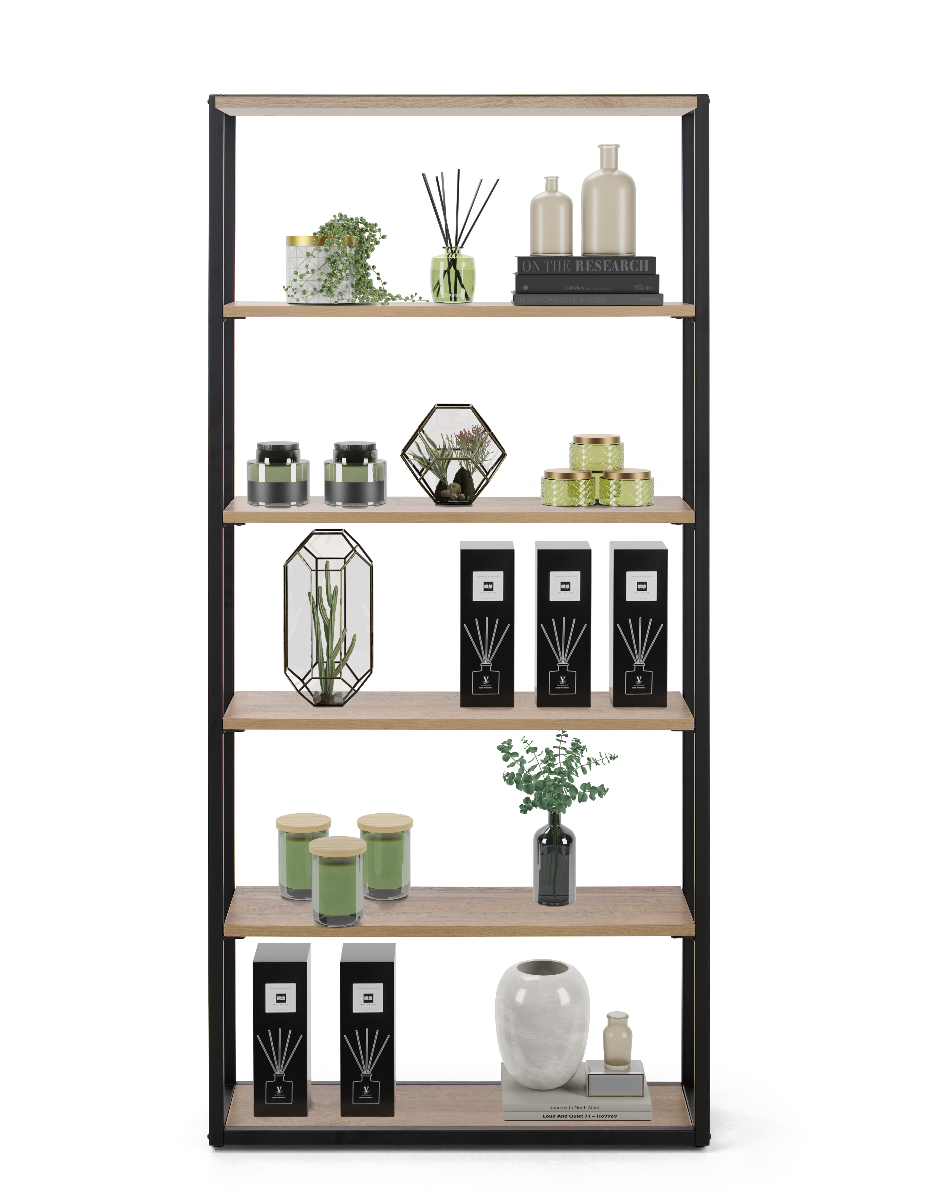 Rustic Shelving Unit | Five Shelves | Displays2Go