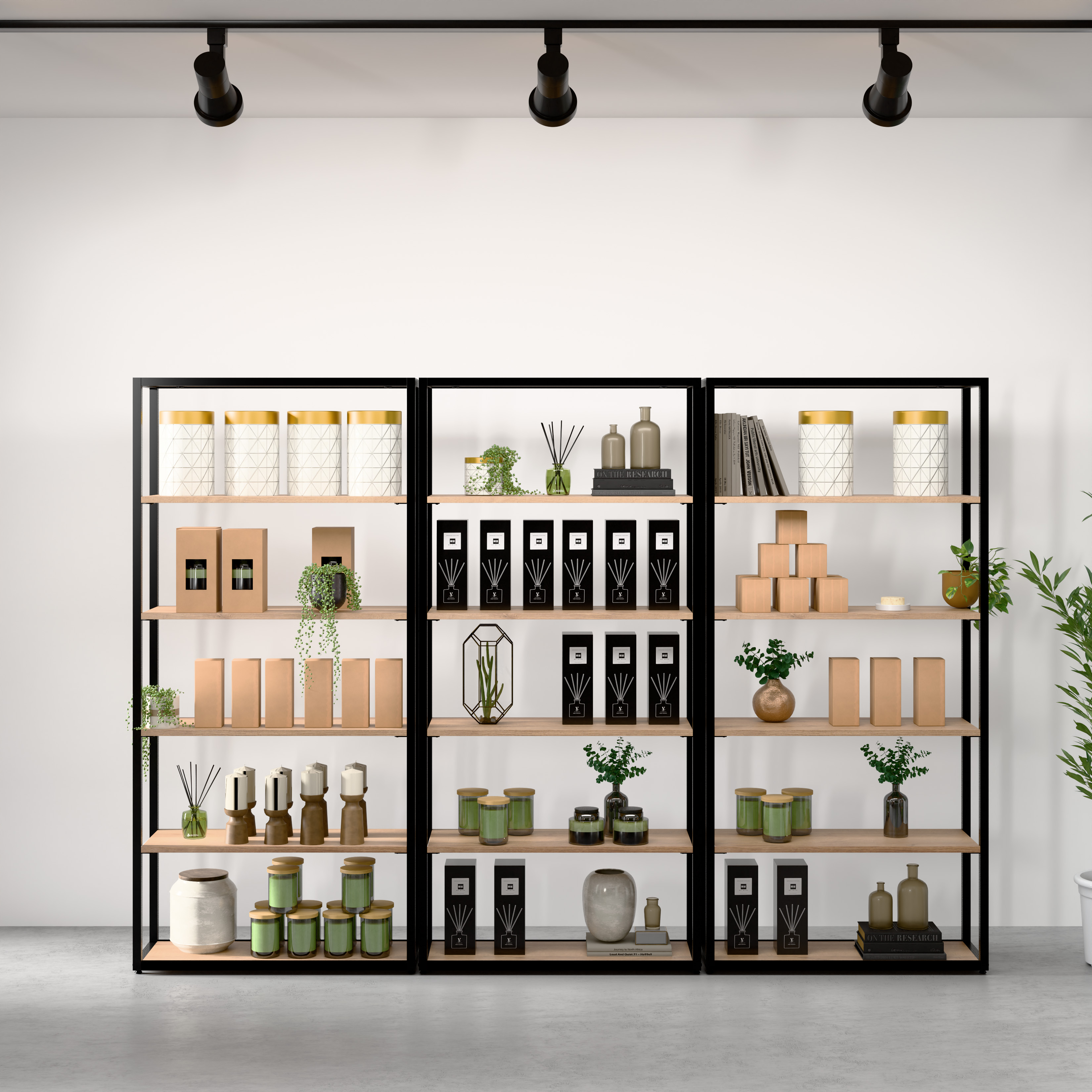 Rustic Shelving Unit | Five Shelves | Displays2Go