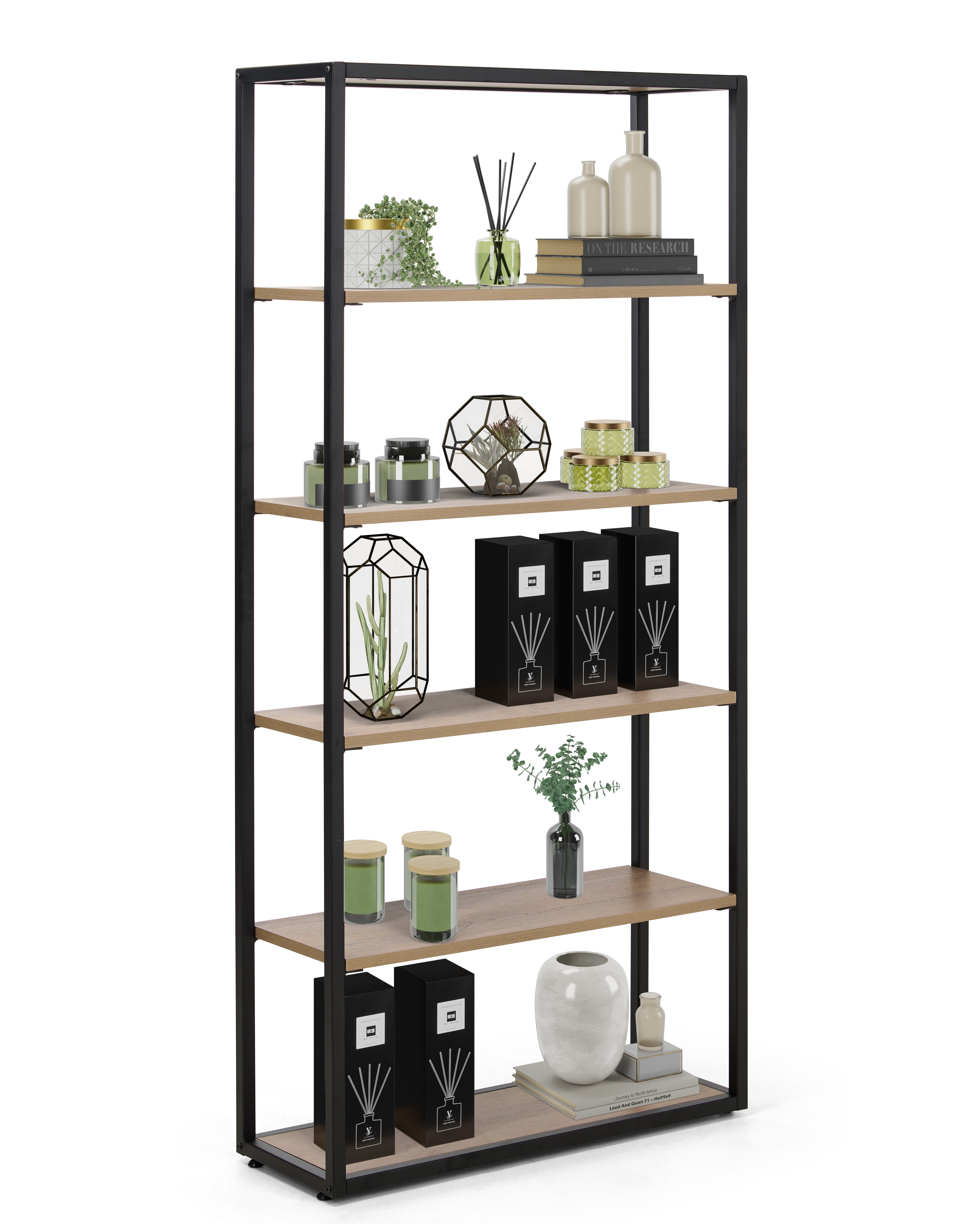 Rustic Shelving Unit | Five Shelves | Displays2Go