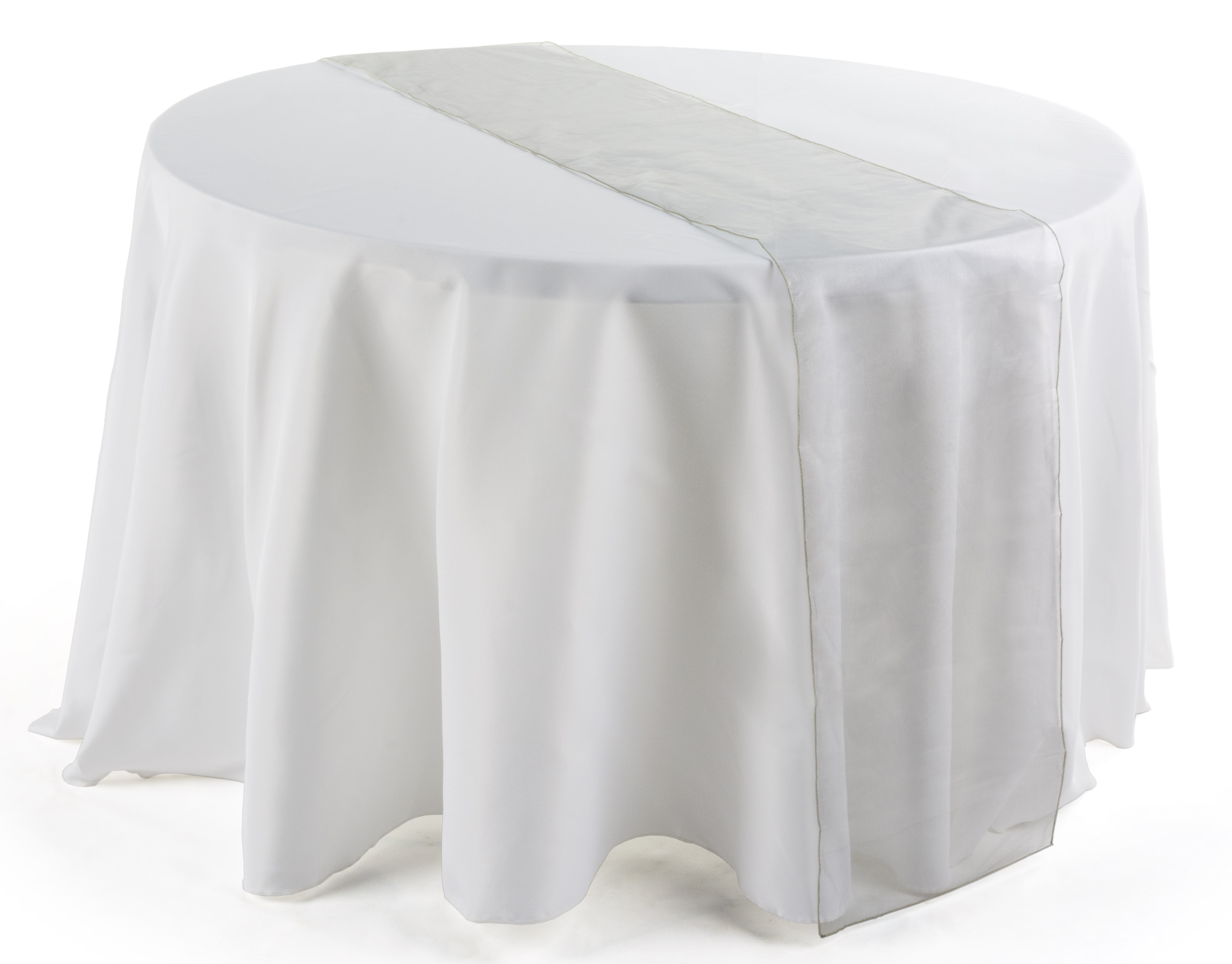 108 Inch Silver Table Runner for Elegant Event Tables | Displays2Go