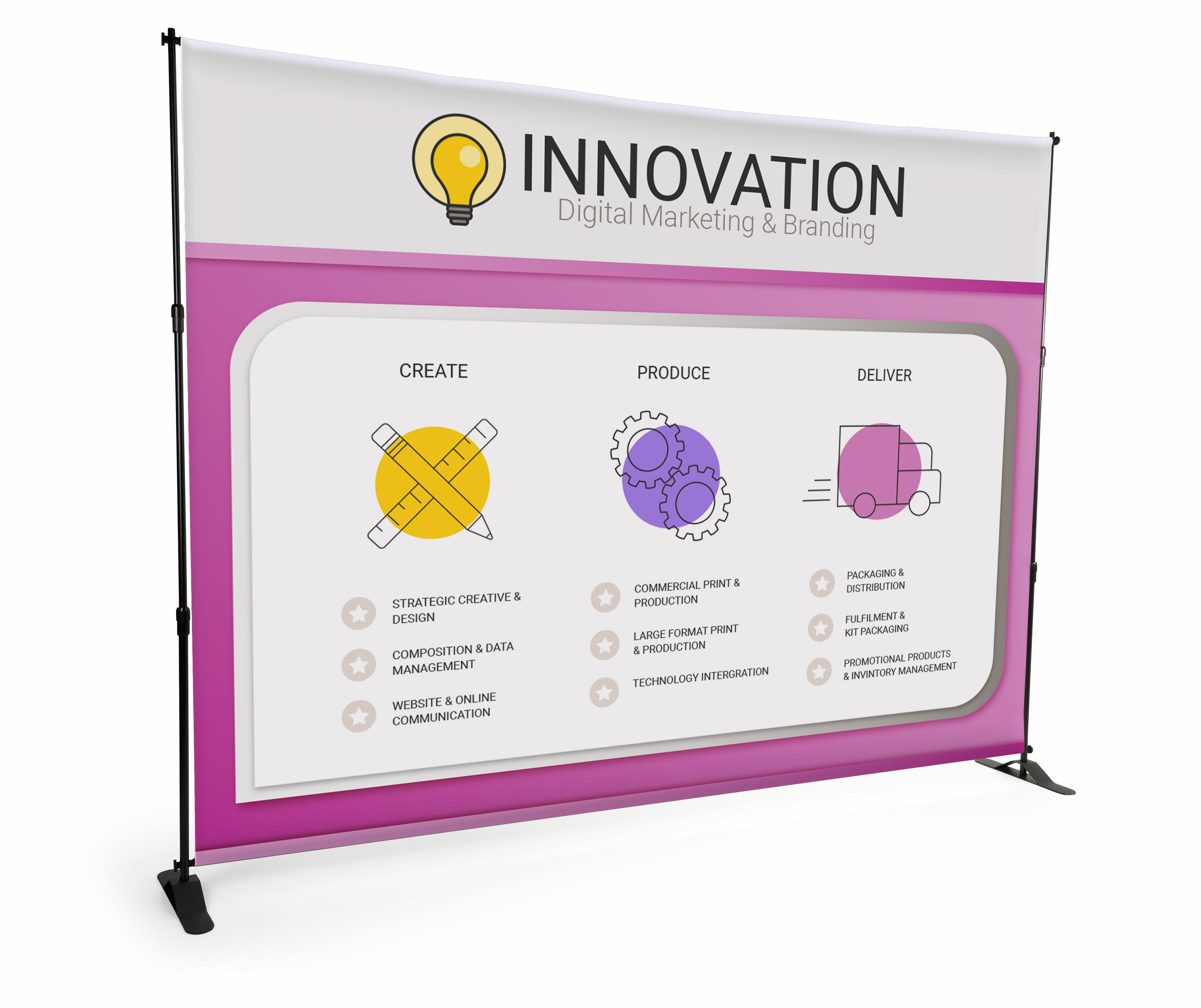 Custom Step and Repeat Backdrop | Personalized Event Graphics | Displays2Go