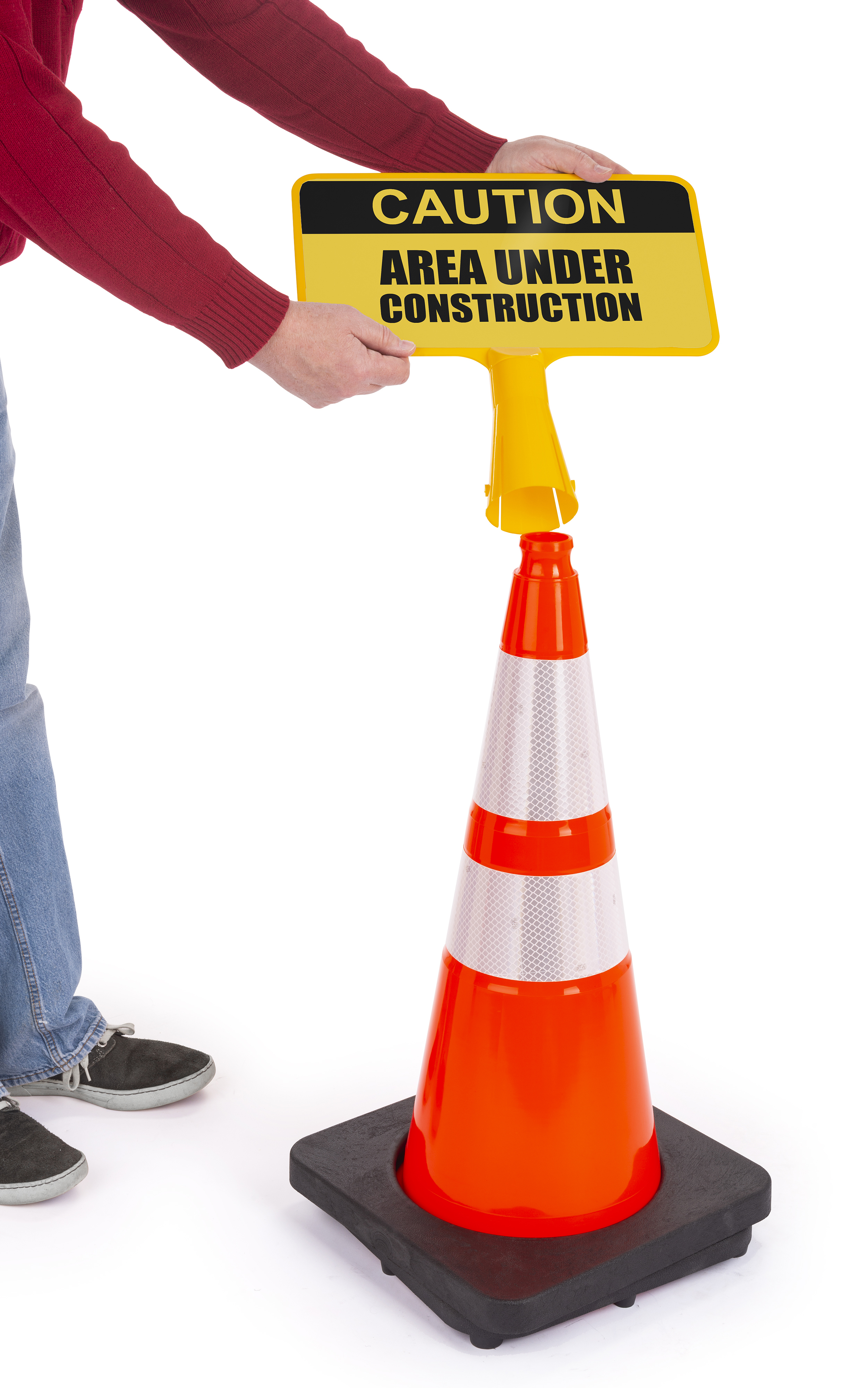 Custom Traffic Cone Sign Topper | 15" x 8" Double-Sided Signage ...