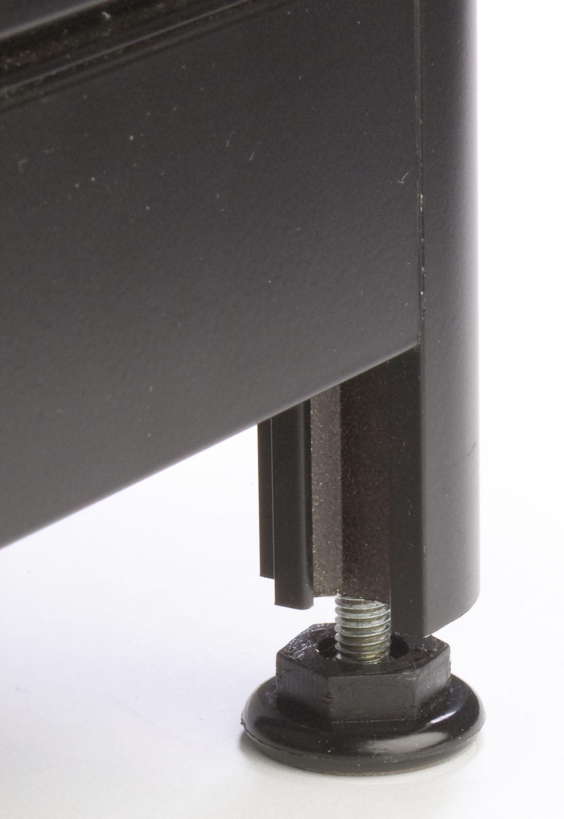 Black Knock Down Tower Showcase | Full Vision with 4 Shelves | Displays2Go