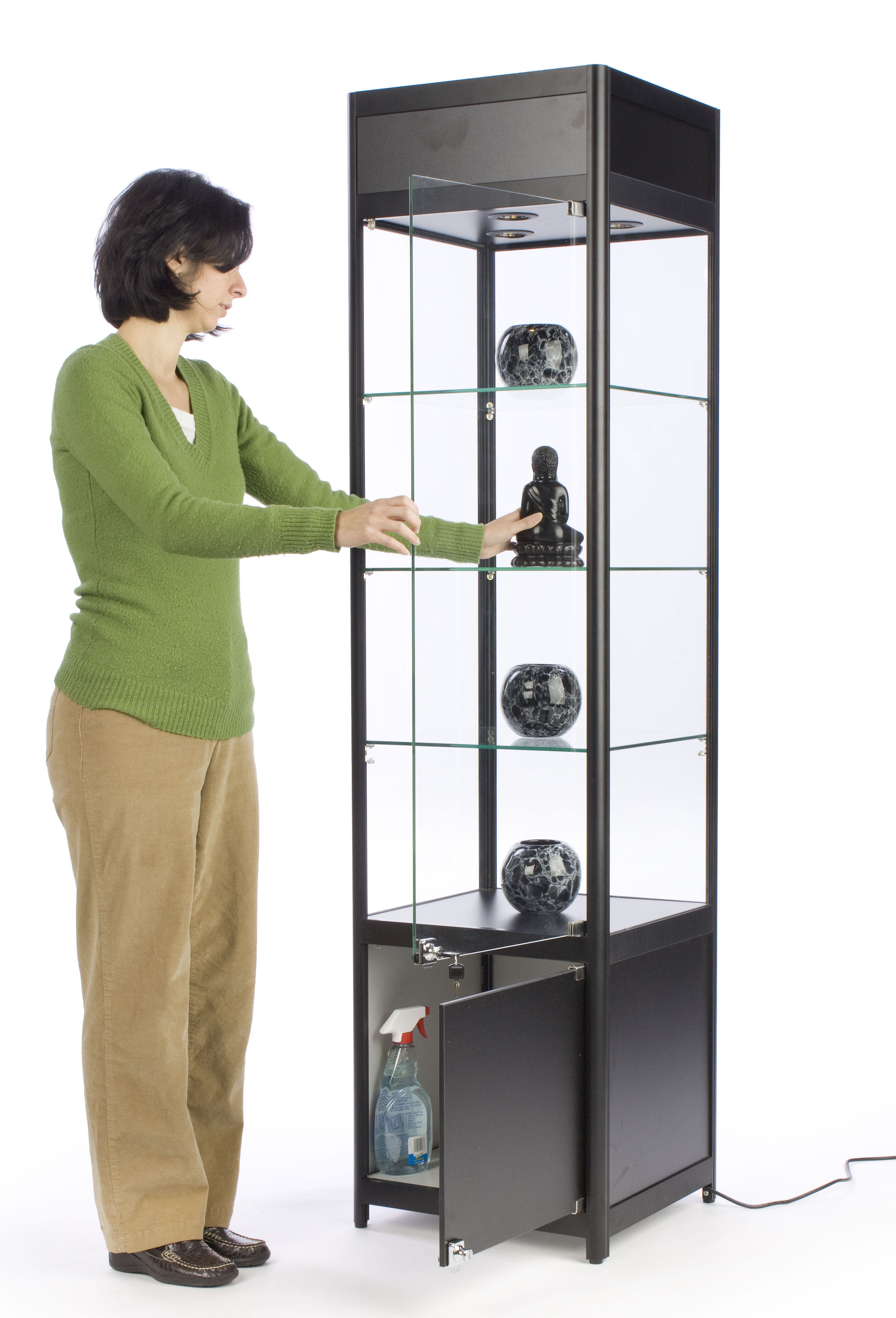 Discount Showcase | Affordable Tower Style Display Case | Displays2Go