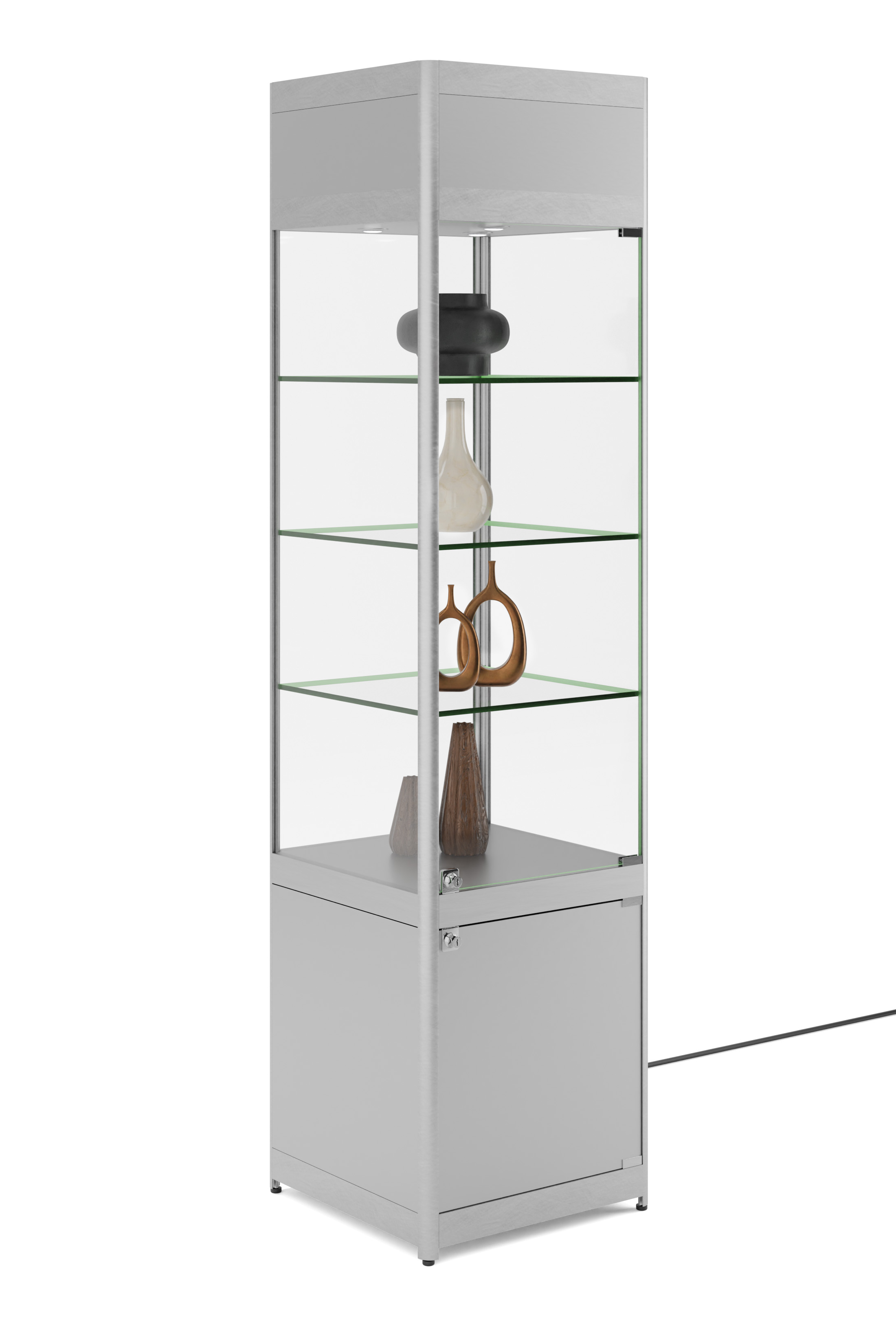 Light Up Retail Tower | LED Recessed Lighting | Displays2Go