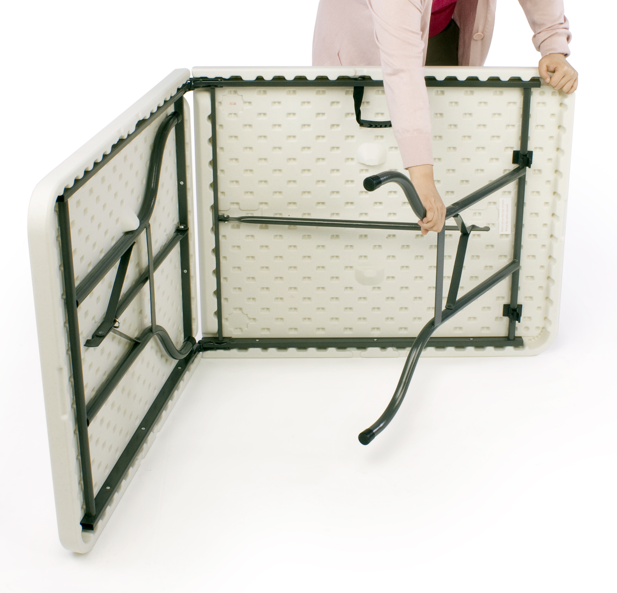 This portable exhibit table displays your personalized text! | Displays2Go