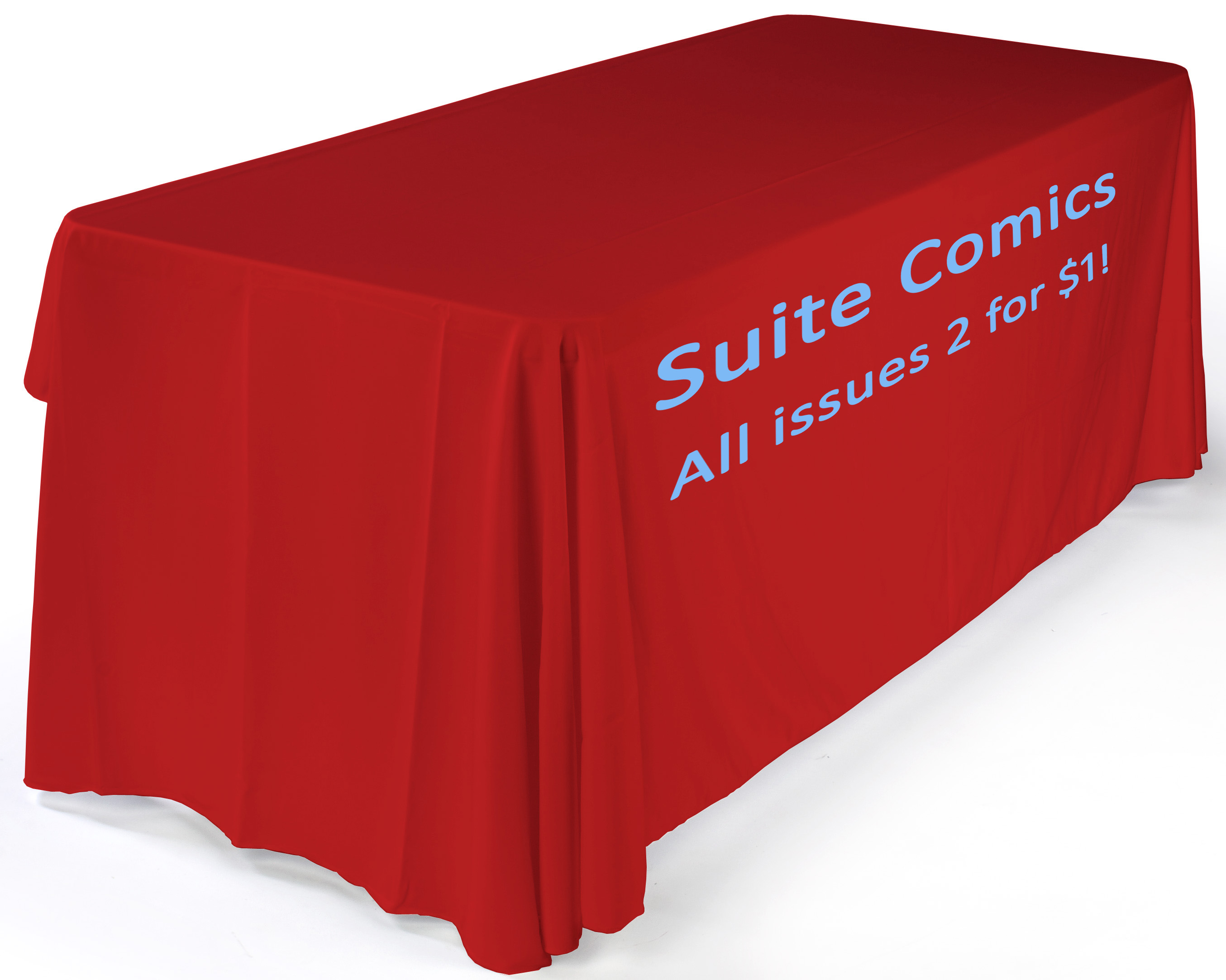 Portable Table Includes 6ft Red Table Cover with 24 Hour Printing ...