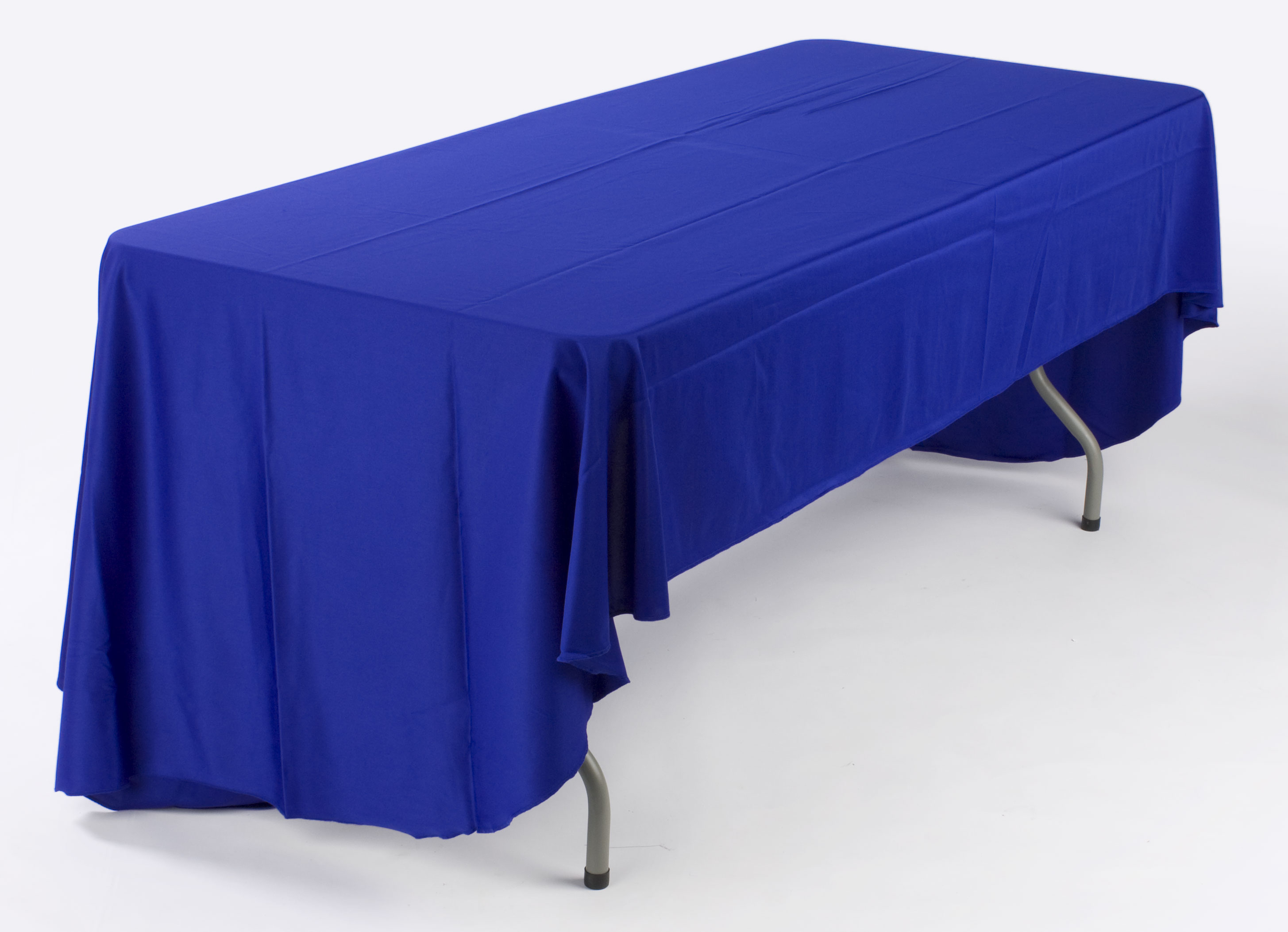Royal Blue Imprinted Table Throw | For 6' Tables & Booths | Displays2Go