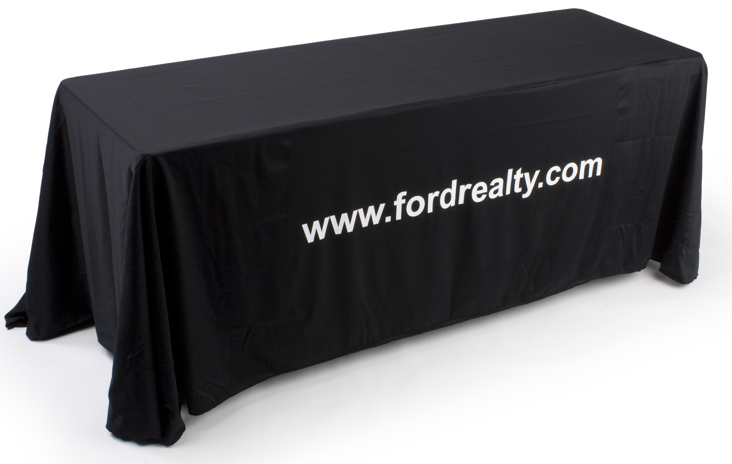 Black Table Drape 6 foot Table Dress up Those Tired Old Tables ...
