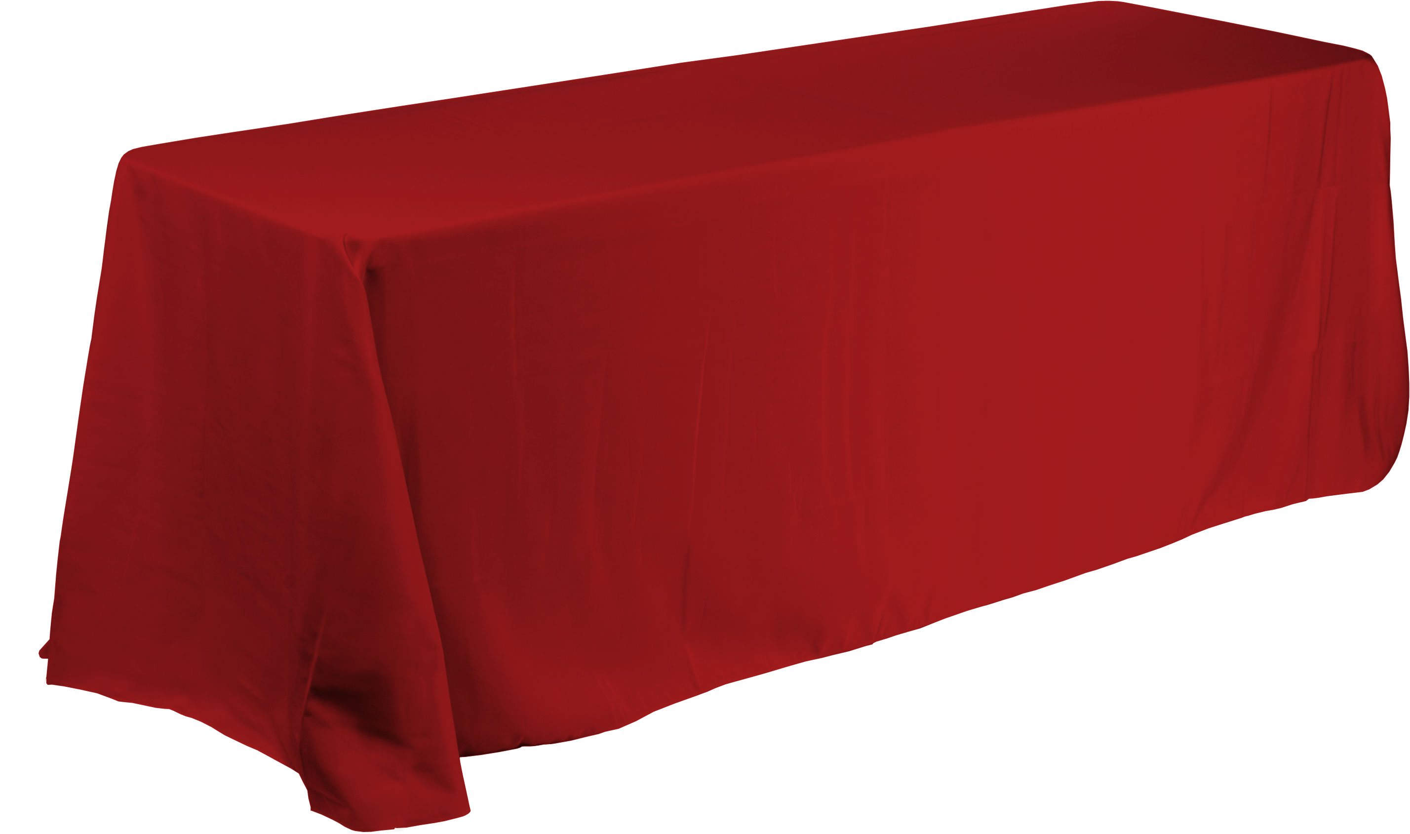 Red Table Cover for 6' Tables Creates an Impressive Presentation ...
