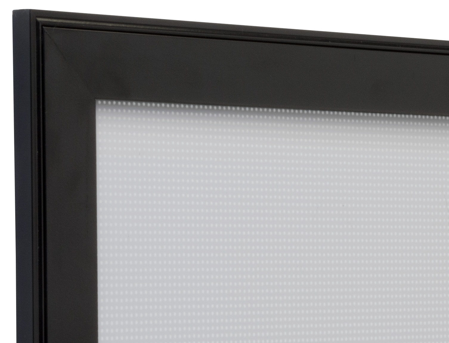 Black Edge Lit Frame | 4mm Acrylic w/ Light Guided Panel | Displays2Go