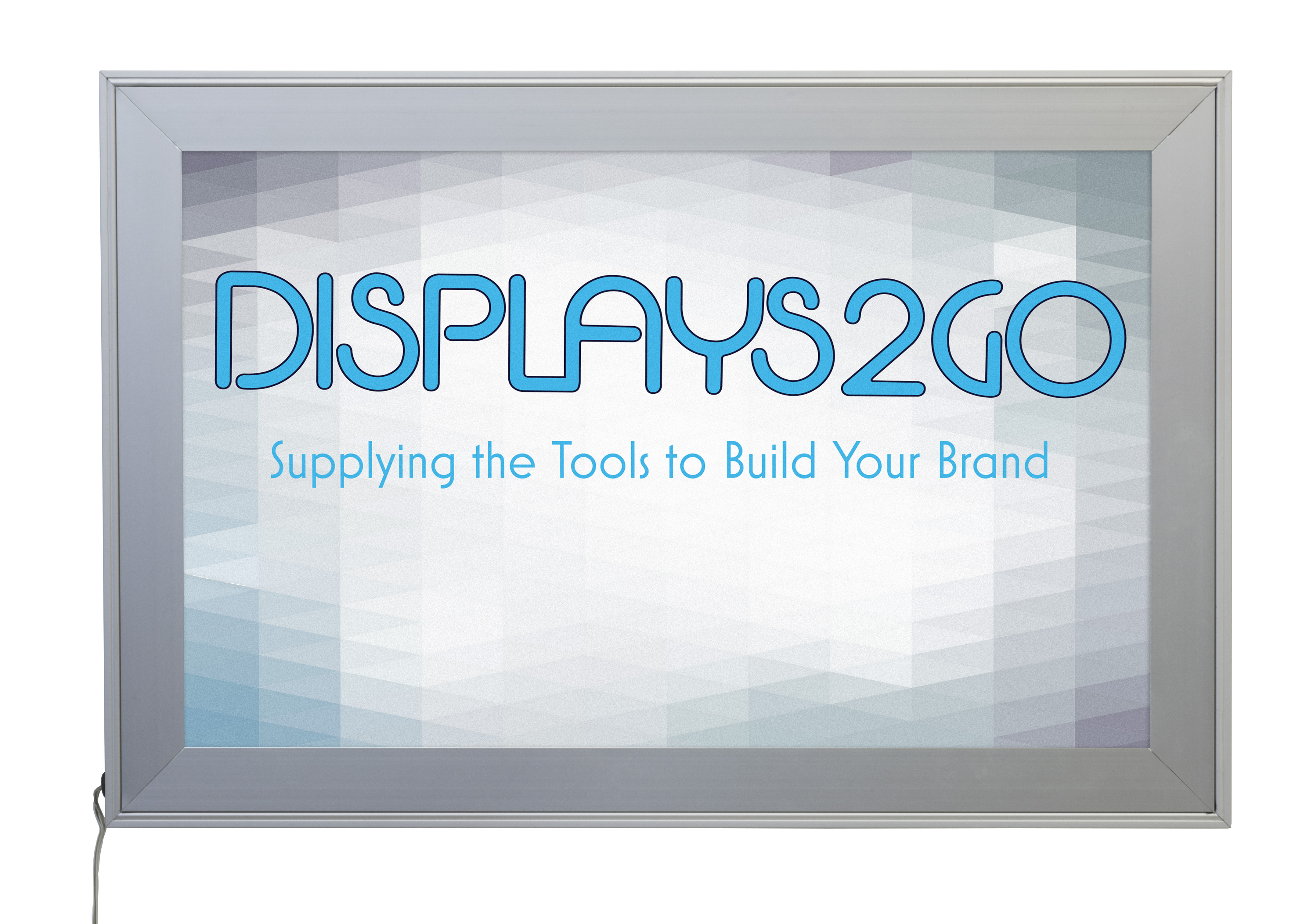 Silver Edge Lit Frame | Super Bright Light Guided Panel | Displays2Go